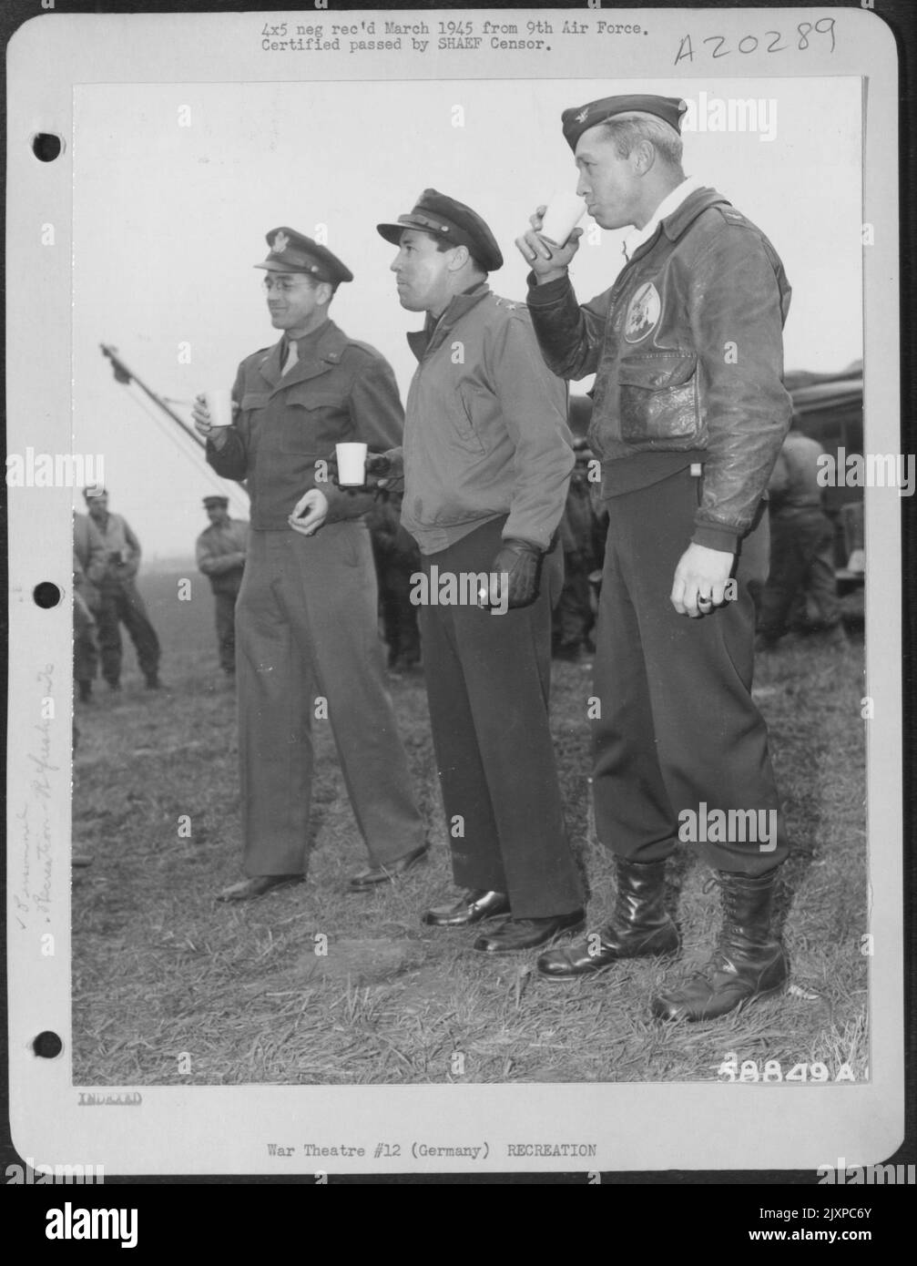 Maj. Gen. E.R. Quesada, Commanding The Ix Tactical Air Command Of The ...