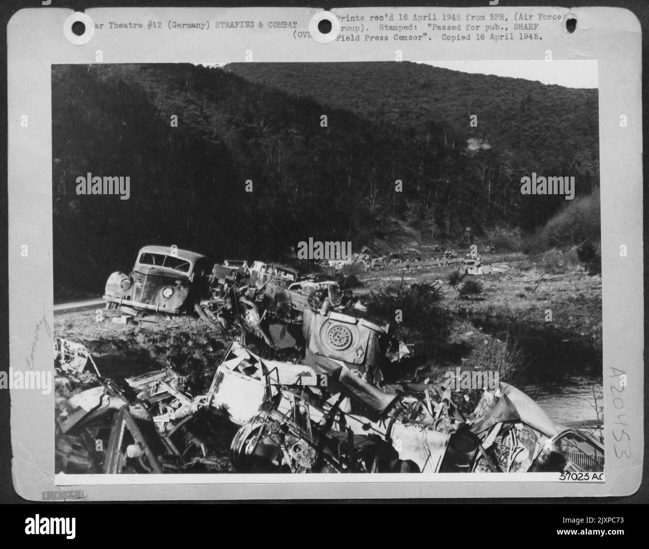 The Narrow Defile Of The Kaiserslautern-Bad Durkheim Road On Which ...