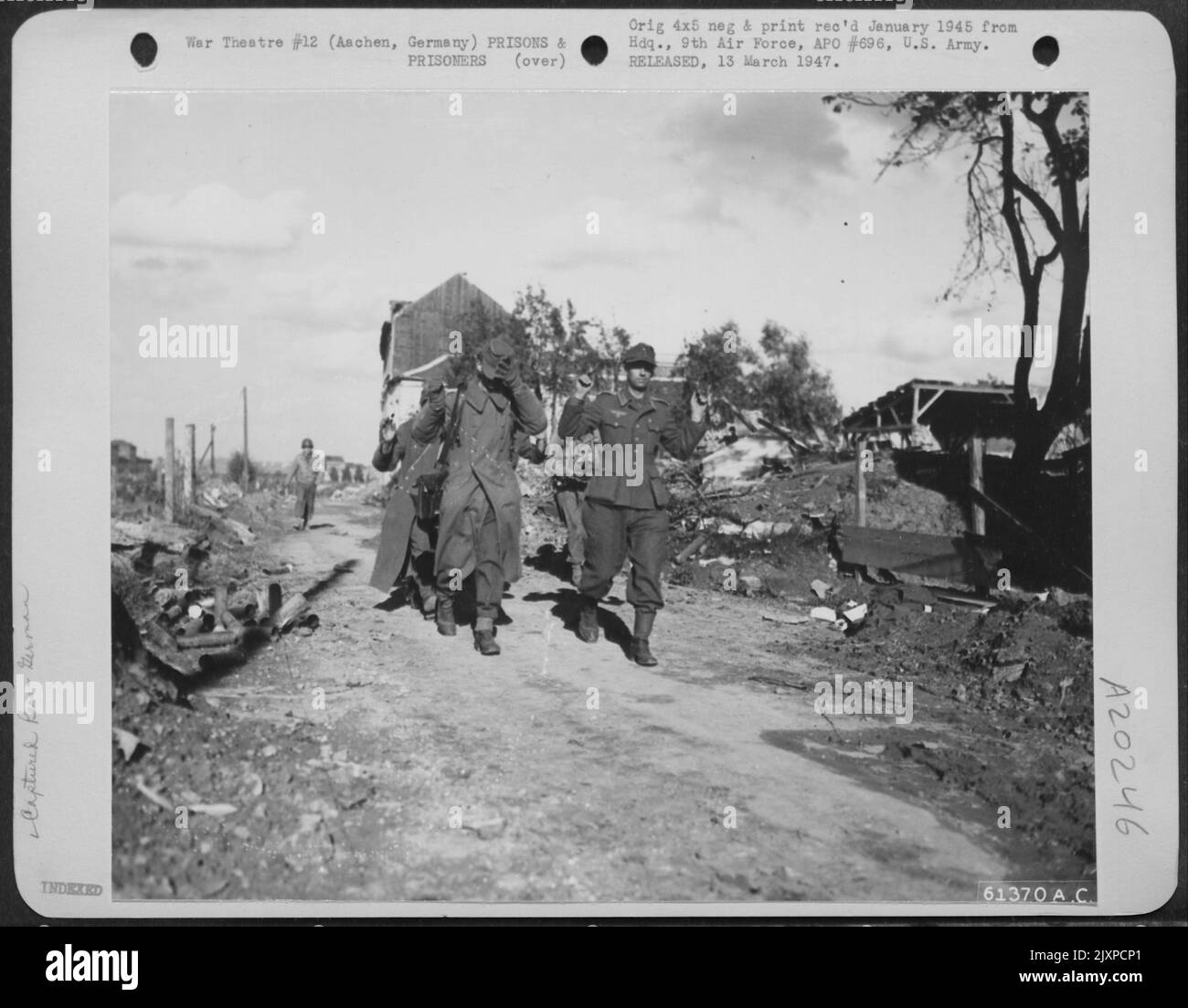 A Few Of The German Soldiers Who Surrendered During The Preliminary ...