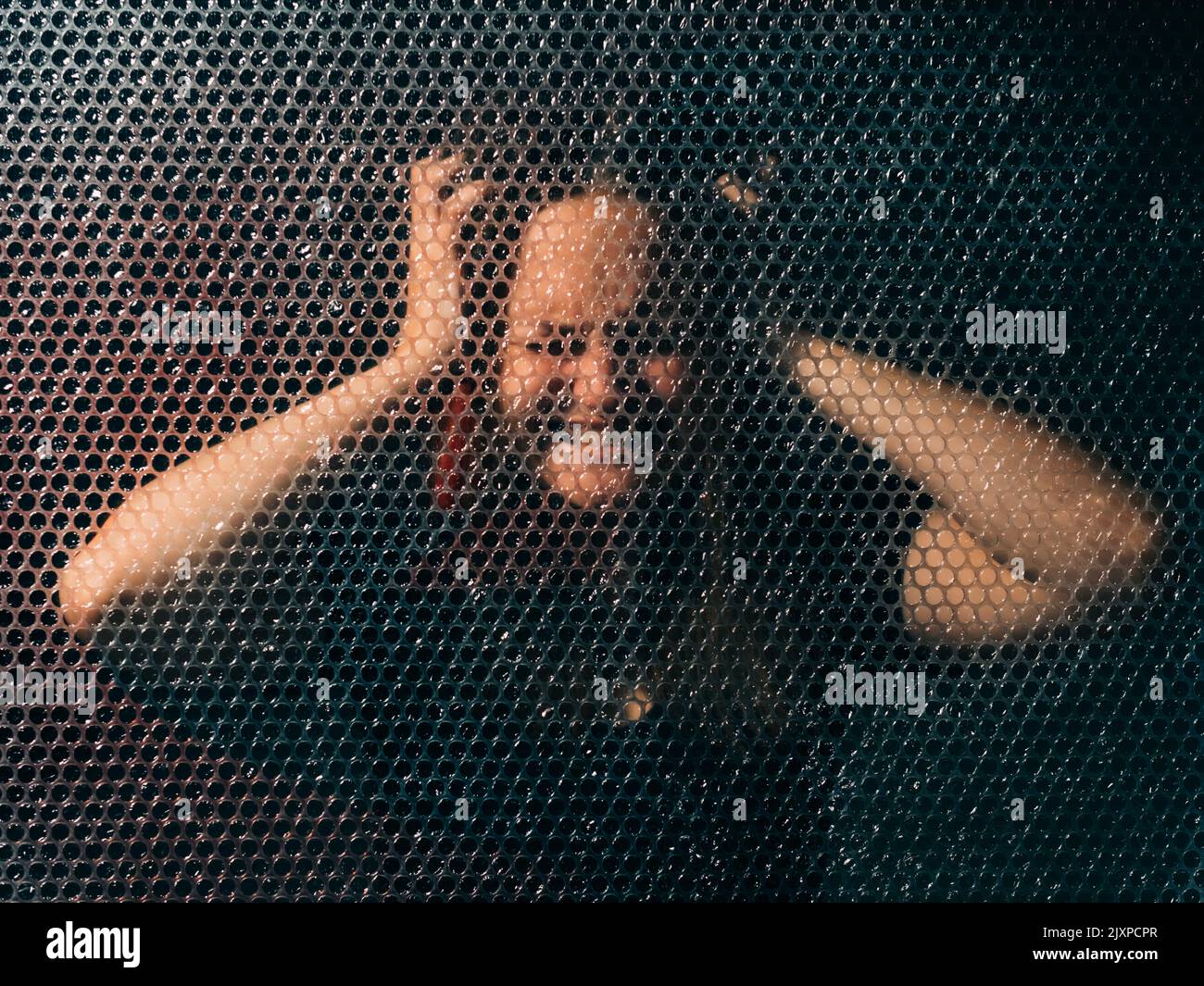 Disturbed woman portrait hi-res stock photography and images - Alamy