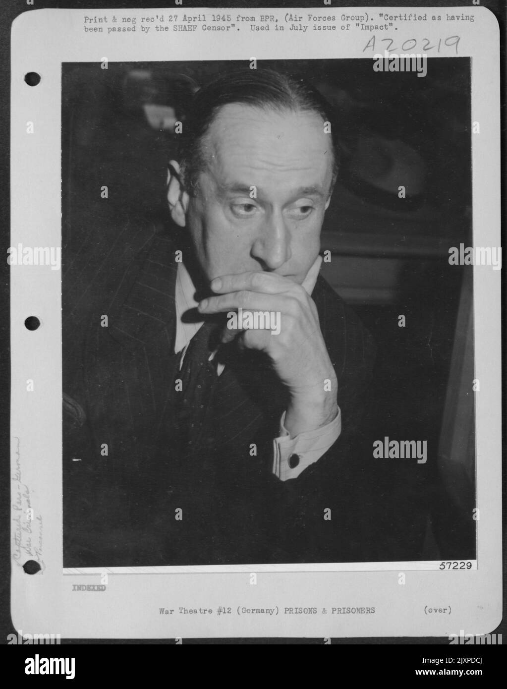 Dr. Hans Carl Wille, Managing Director Of The Synthetic Oil Plant At ...