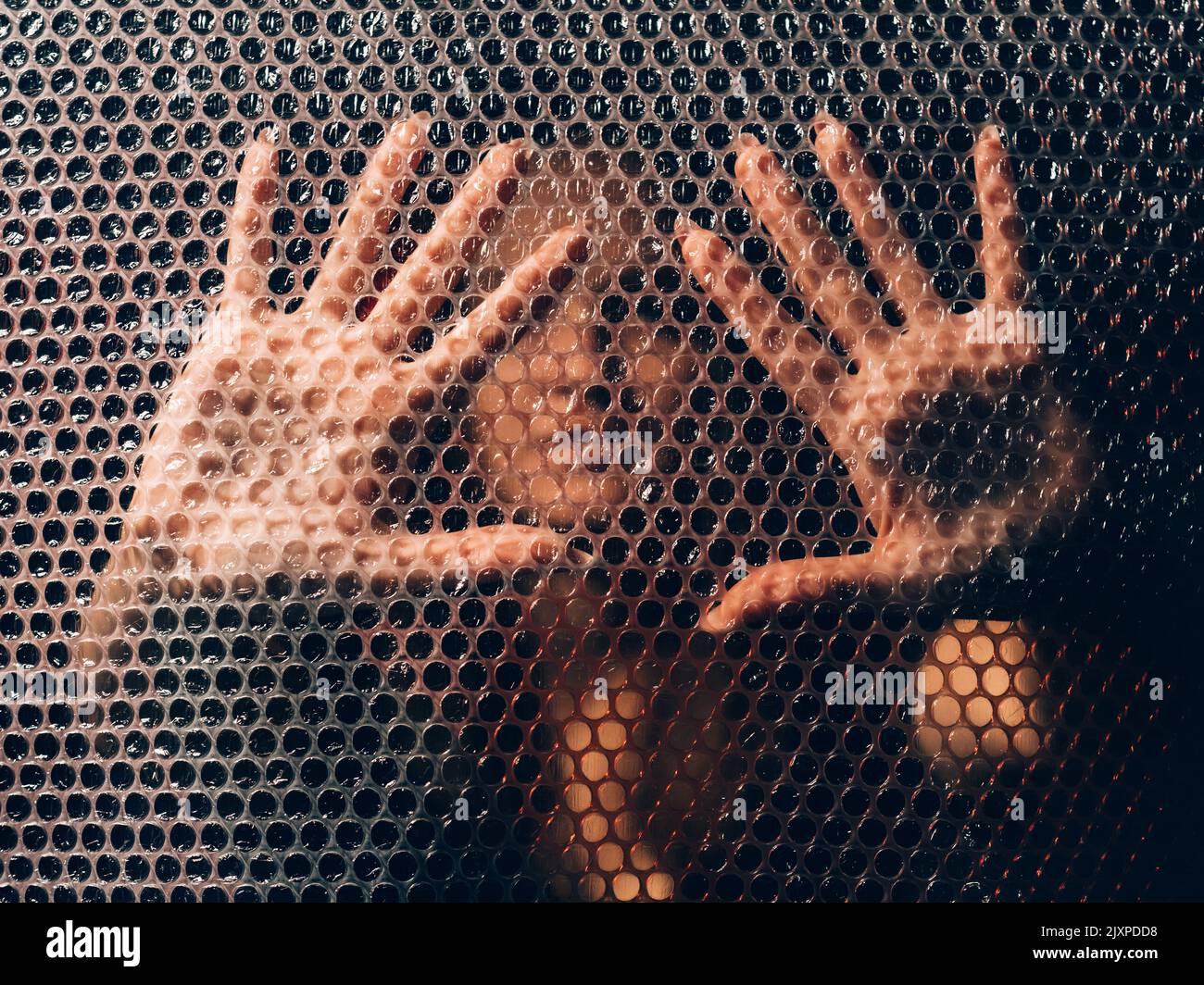 Hands touching silhouette hi-res stock photography and images - Alamy