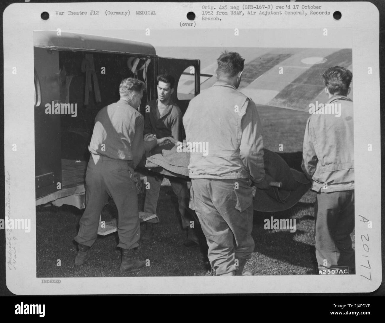 A Wounded Soldier Of The 9Th Troop Carrier Command Is Tranferred From ...