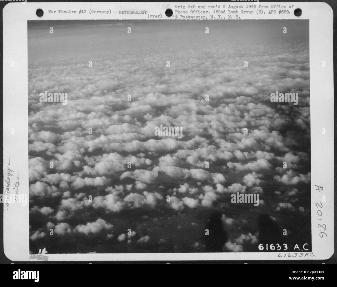 Clouds Encountered By Boeing B-17 Flying Fortresses Of The 452Nd Bomb ...
