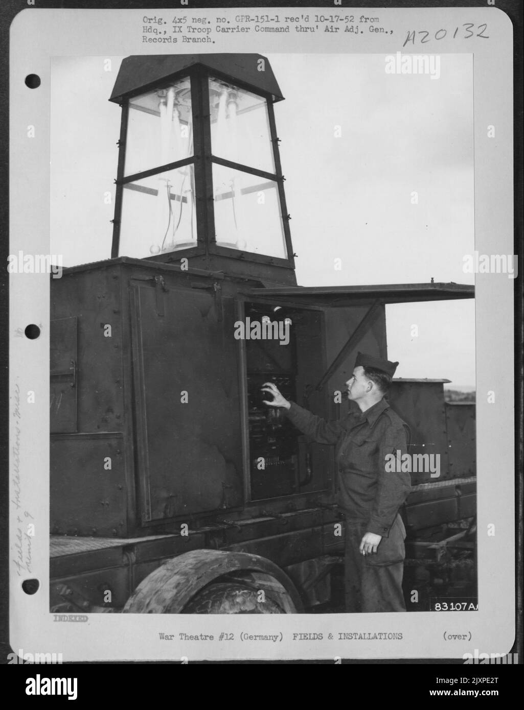 Somewhere In Germany A Member Of The 9Th Troop Carrier Command Makes An ...