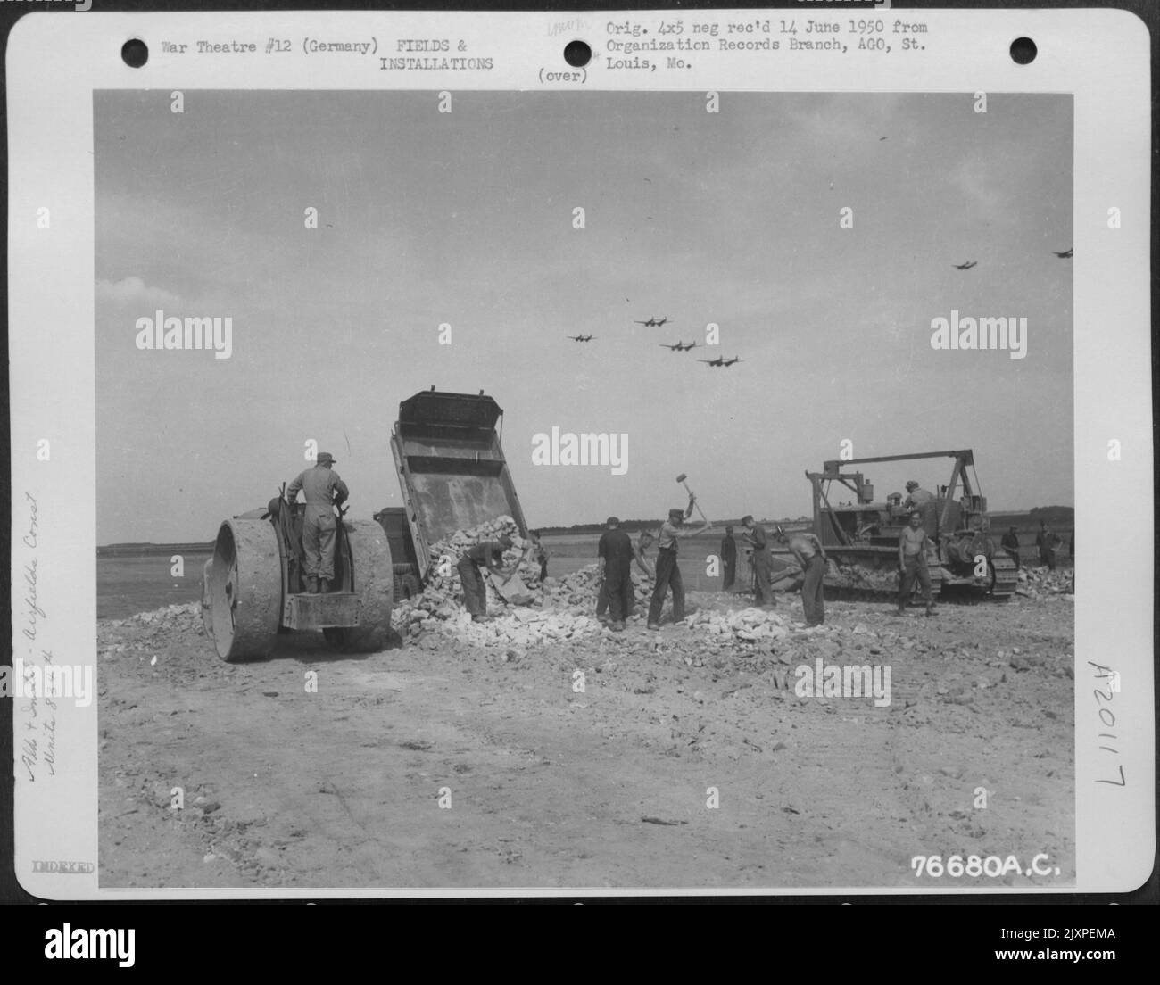 Construction Of 834Th Engineer Aviation Battalion Goes On Without ...