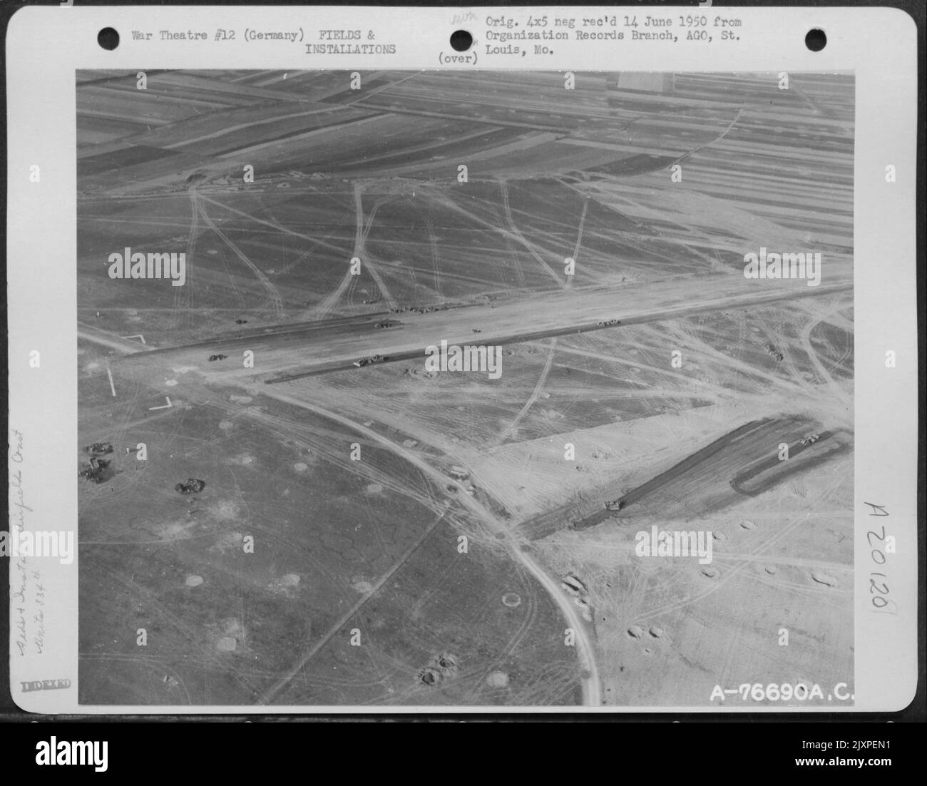 An Aerial View Of The Airfield At Niedermendig, Germany, While Being ...