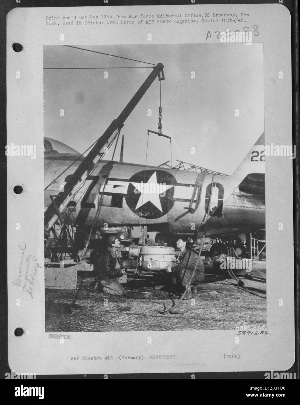 At A Reclamation And Repair Squadron In Southern Germany, Pfc. Yale E ...