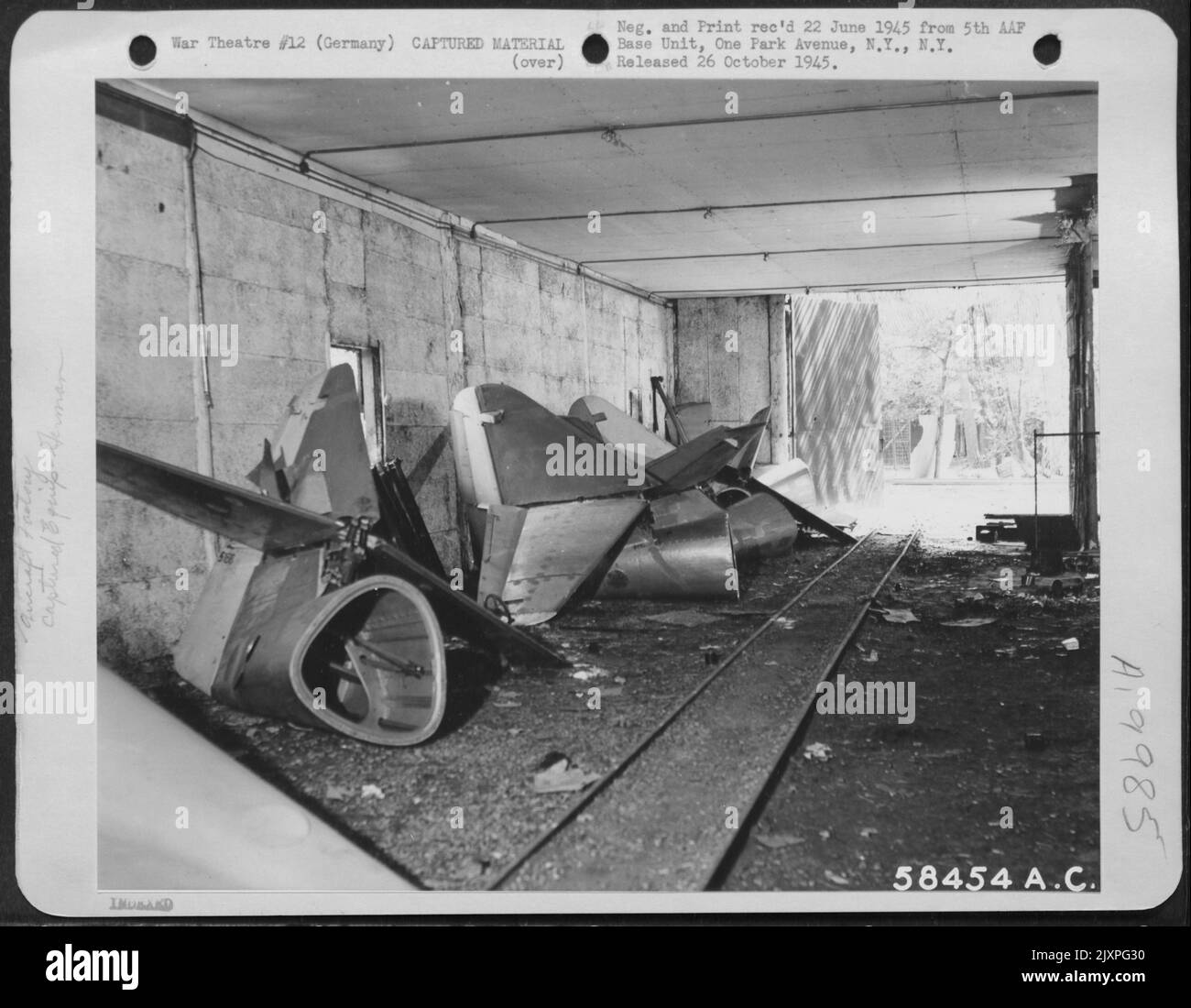 Damage Done To A Jet Assembly Plant East Of Obertraubling, Germany, By ...