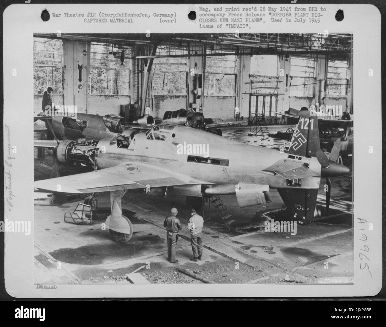 Dornier Plant Discloses New Nazi Plane -- This Is The Brand New Twin ...