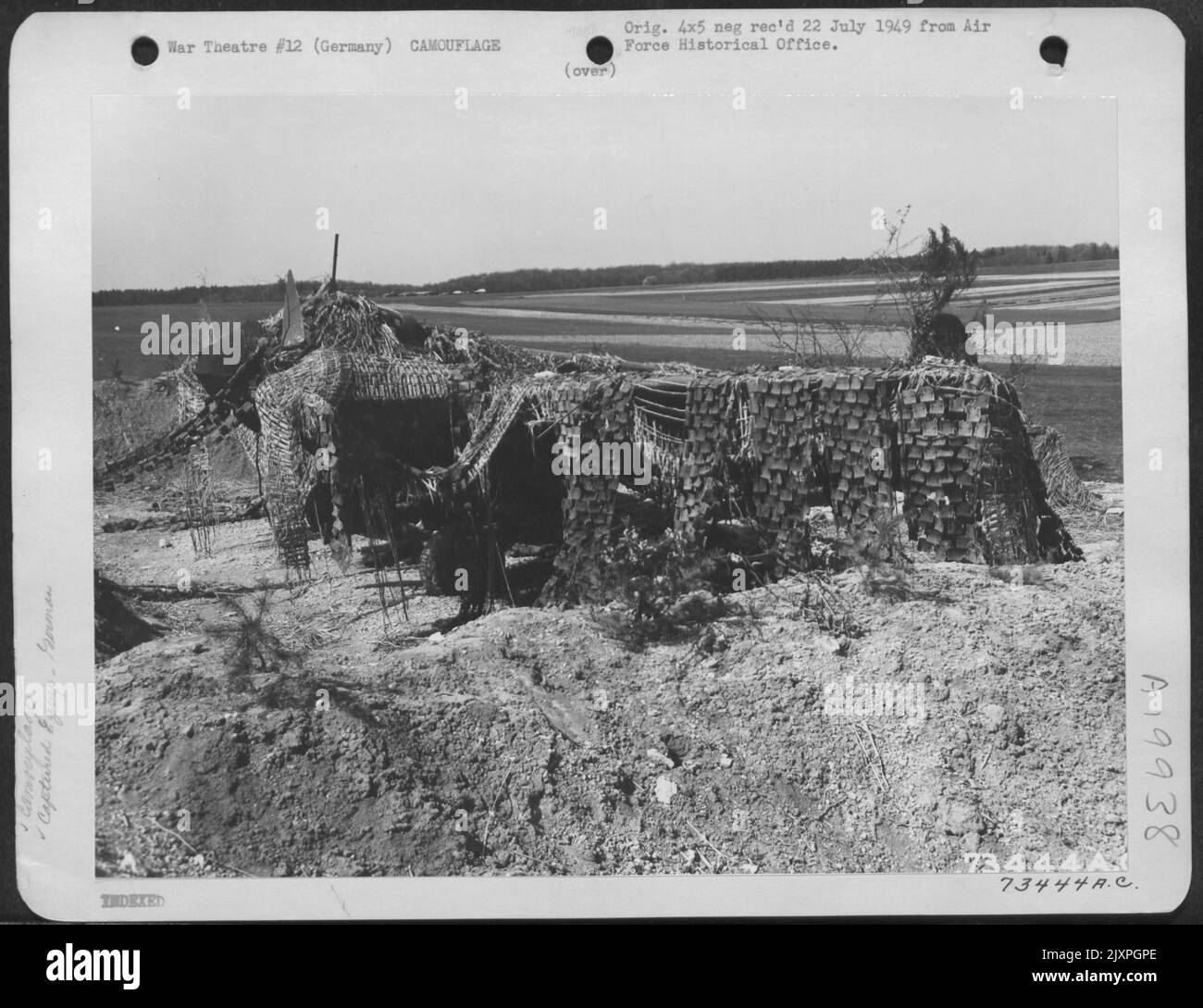 Camouflaged German Military Installation At An Airfield Somewhere In ...
