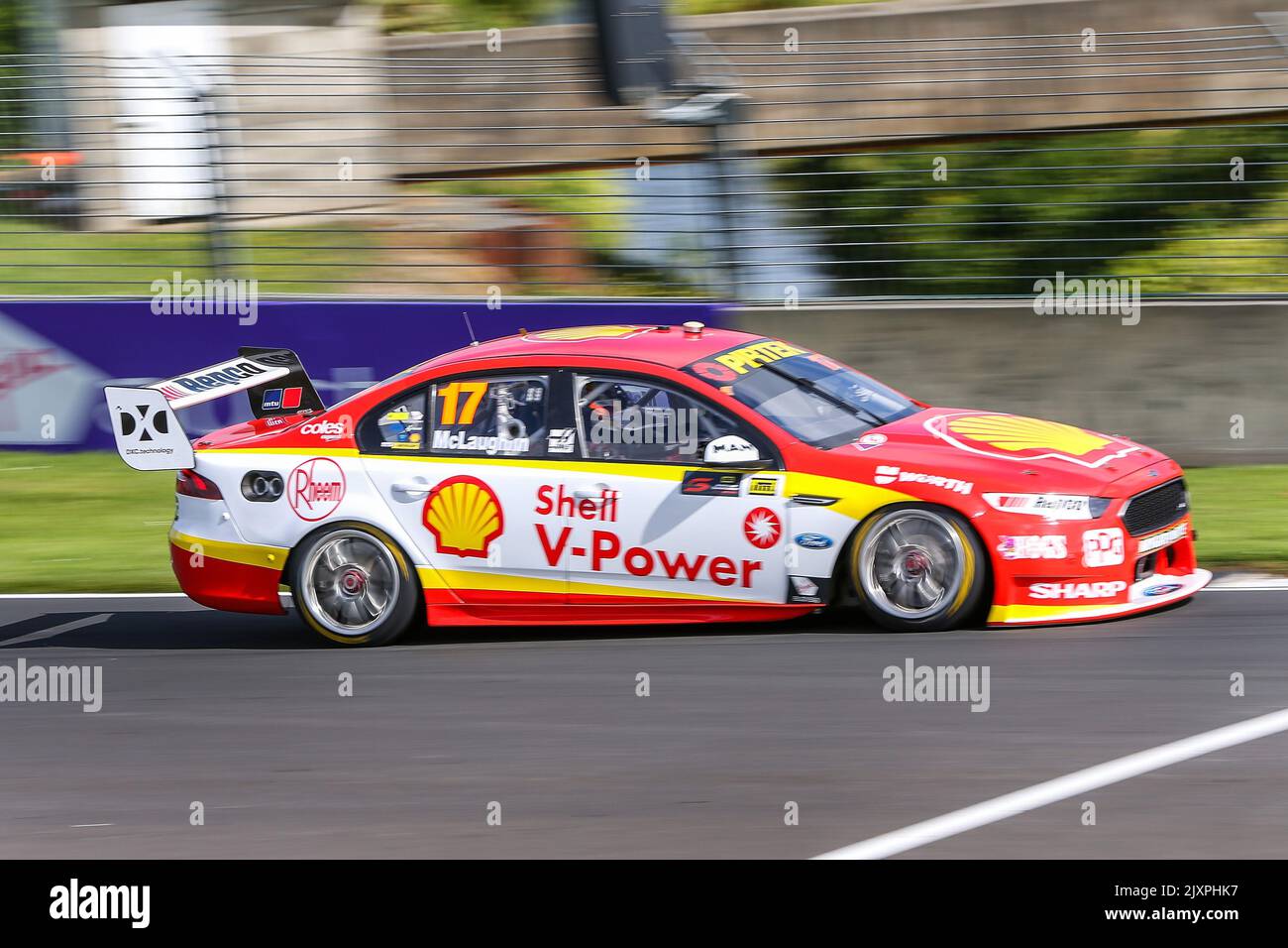 Scott McLaughlin of Shell V-Power Racing Team drives his Ford Falcon FG ...