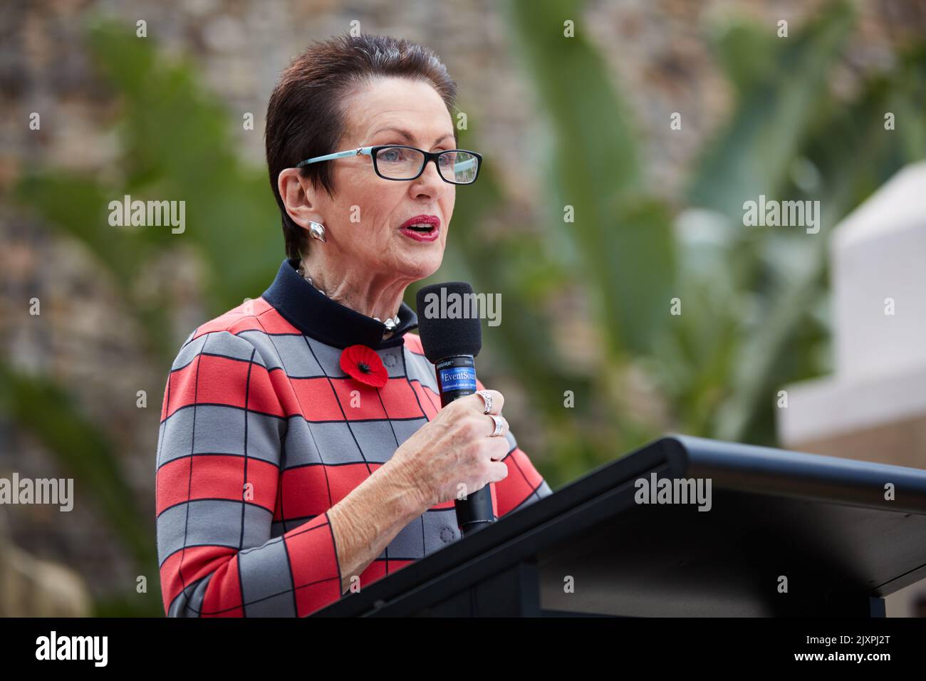 Sydney Lord Mayor Clover Moore speaks during a ceremony marking the ...