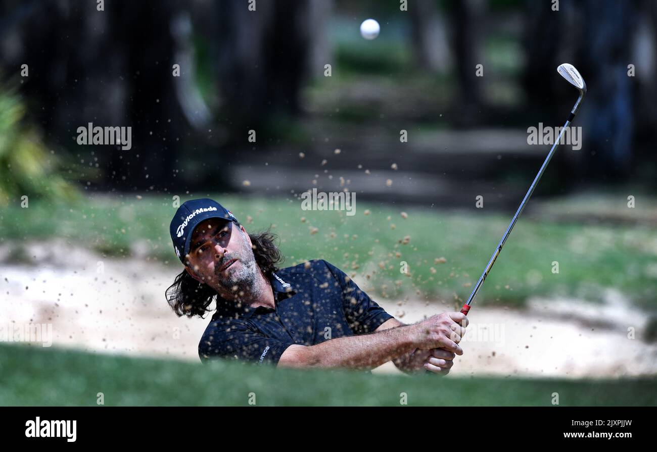 Golfer Mathew Goggin of Tasmania is seen during day one of the ...