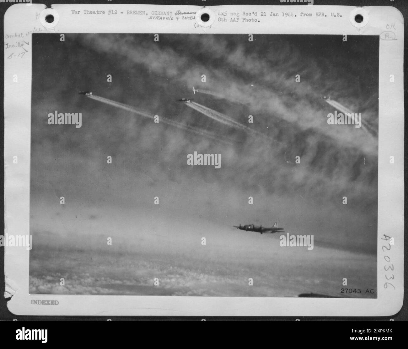 ENEMY ACTION: As their small part of more than 500 bombers of the 8th ...