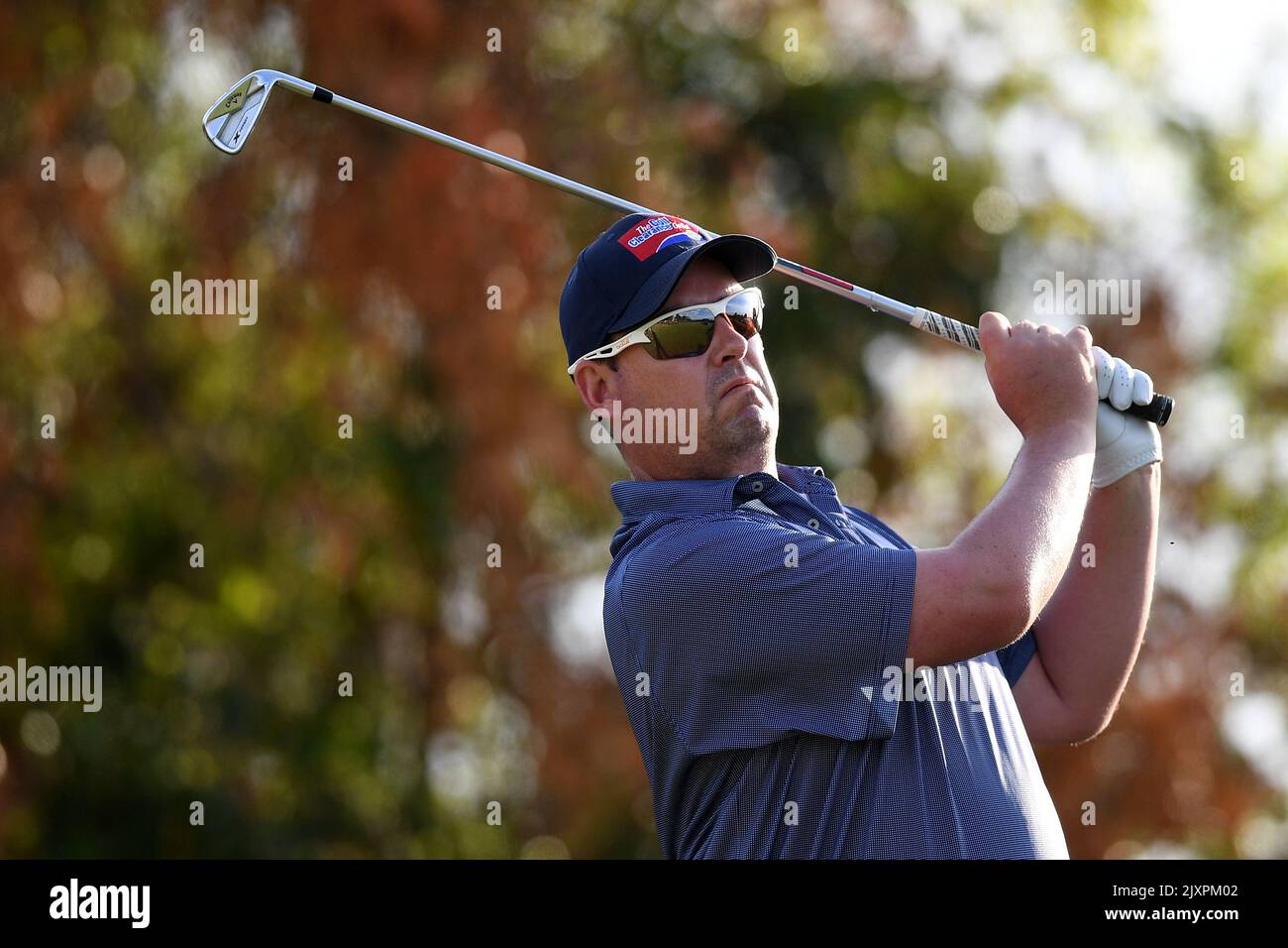 Ashley Hall of Victoria plays a shot from the 17th tee during day two ...