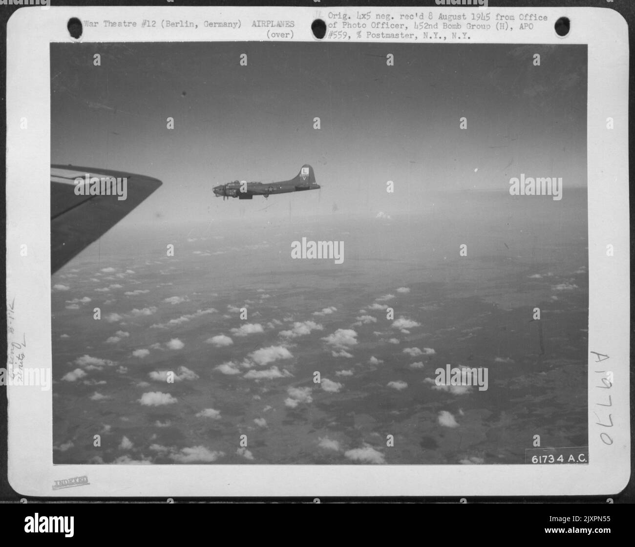 On 6 March 1944 During The Bomb Run Over Berlin, Germany, Boeing B-17 ...
