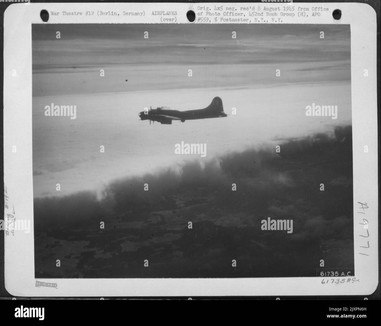 On 6 March 1944 During The Bomb Run Over Berlin, Germany, Boeing B-17 ...