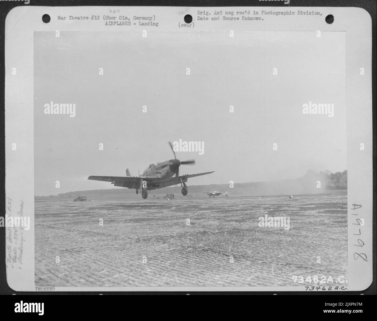 A North American P-51 Of The 354Th Fighter Group Landing At The Ober ...