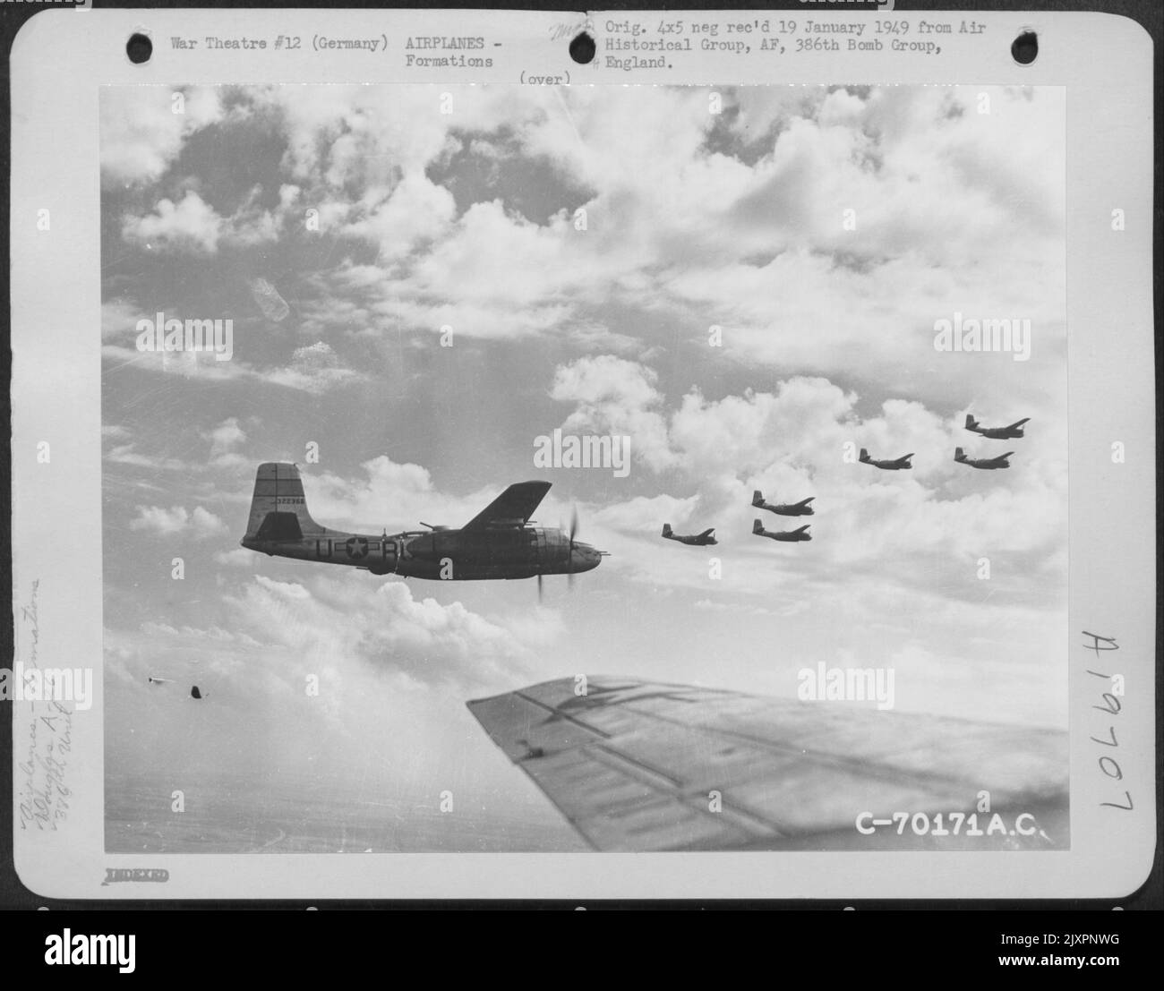 Formations Of Douglas A-26S Attached To The 386Th Bomb Group Enroute To ...