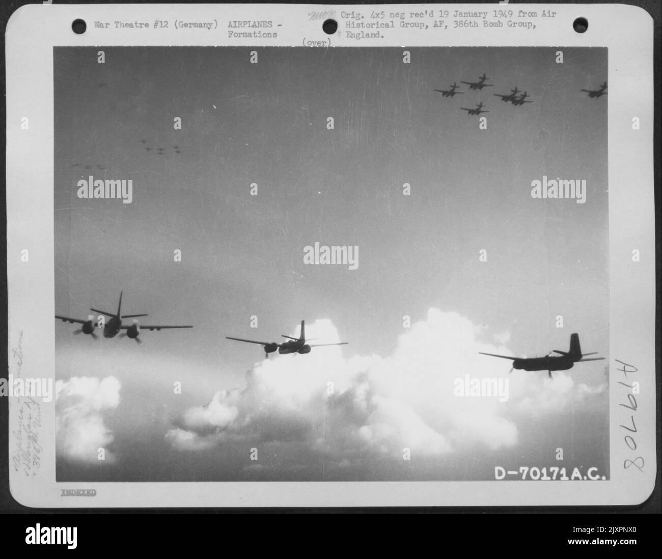 Formations Of Douglas A-26S Attached To The 386Th Bomb Group Enroute To ...