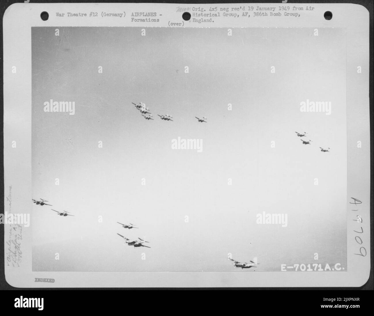 Formations Of Douglas A-26S Attached To The 386Th Bomb Group Enroute To ...