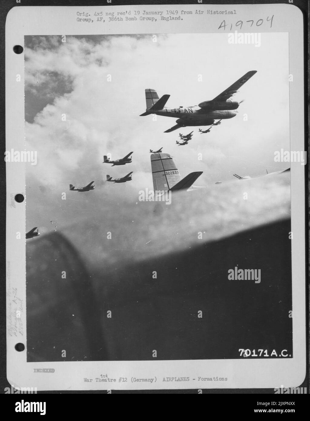 Formations Of Douglas A-26S, Attached To The 386Th Bomb Group, Enroute ...