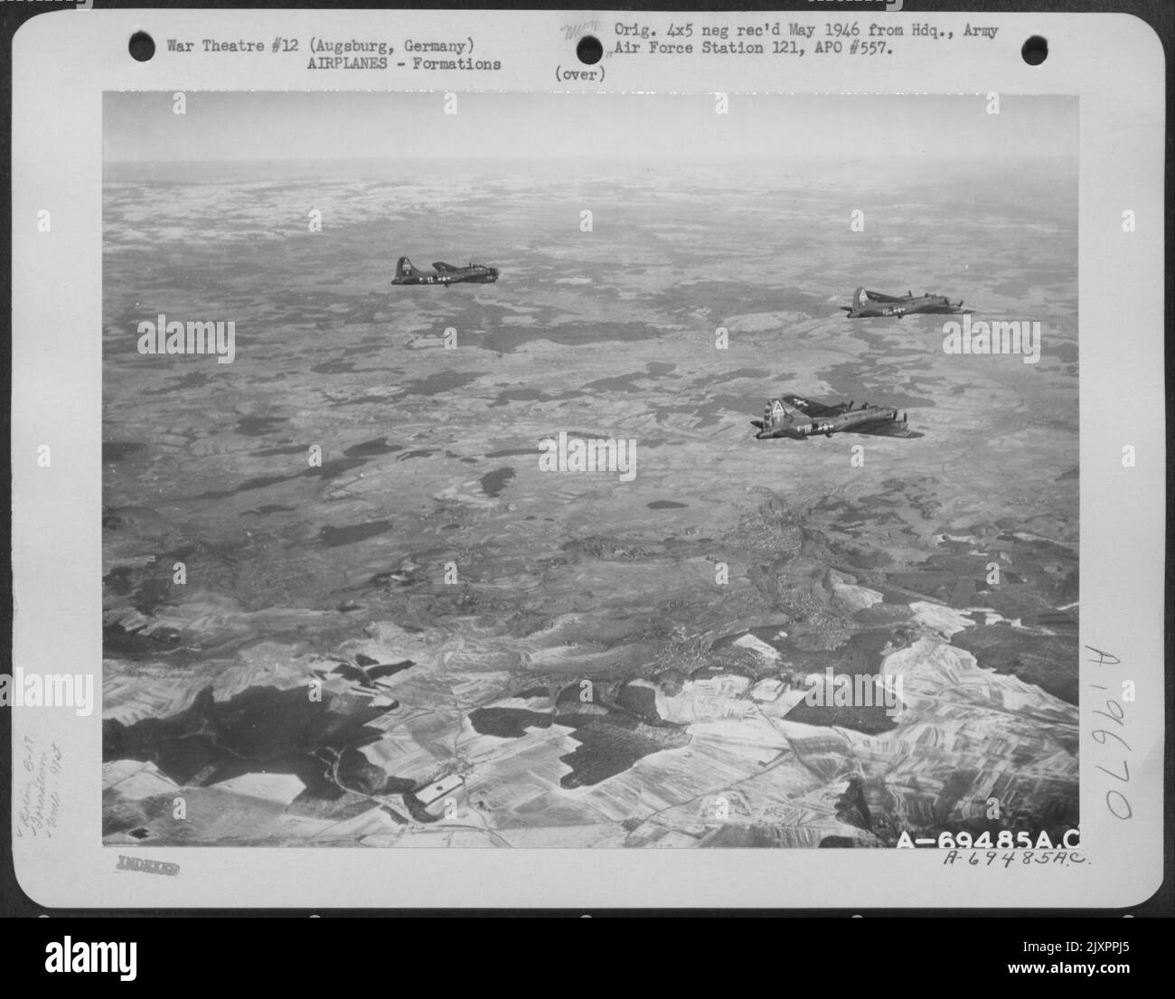 Formation Of Boeing B-17 Flying Fortresses Of The 91St Bomb Group Drone ...