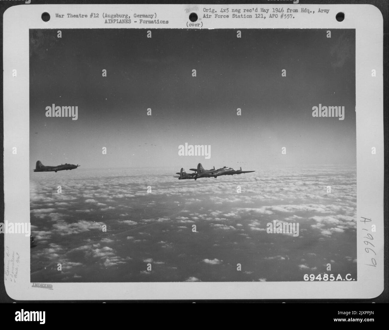 Formation Of Boeing B-17 Flying Fortresses Of The 91St Bomb Group Drone ...