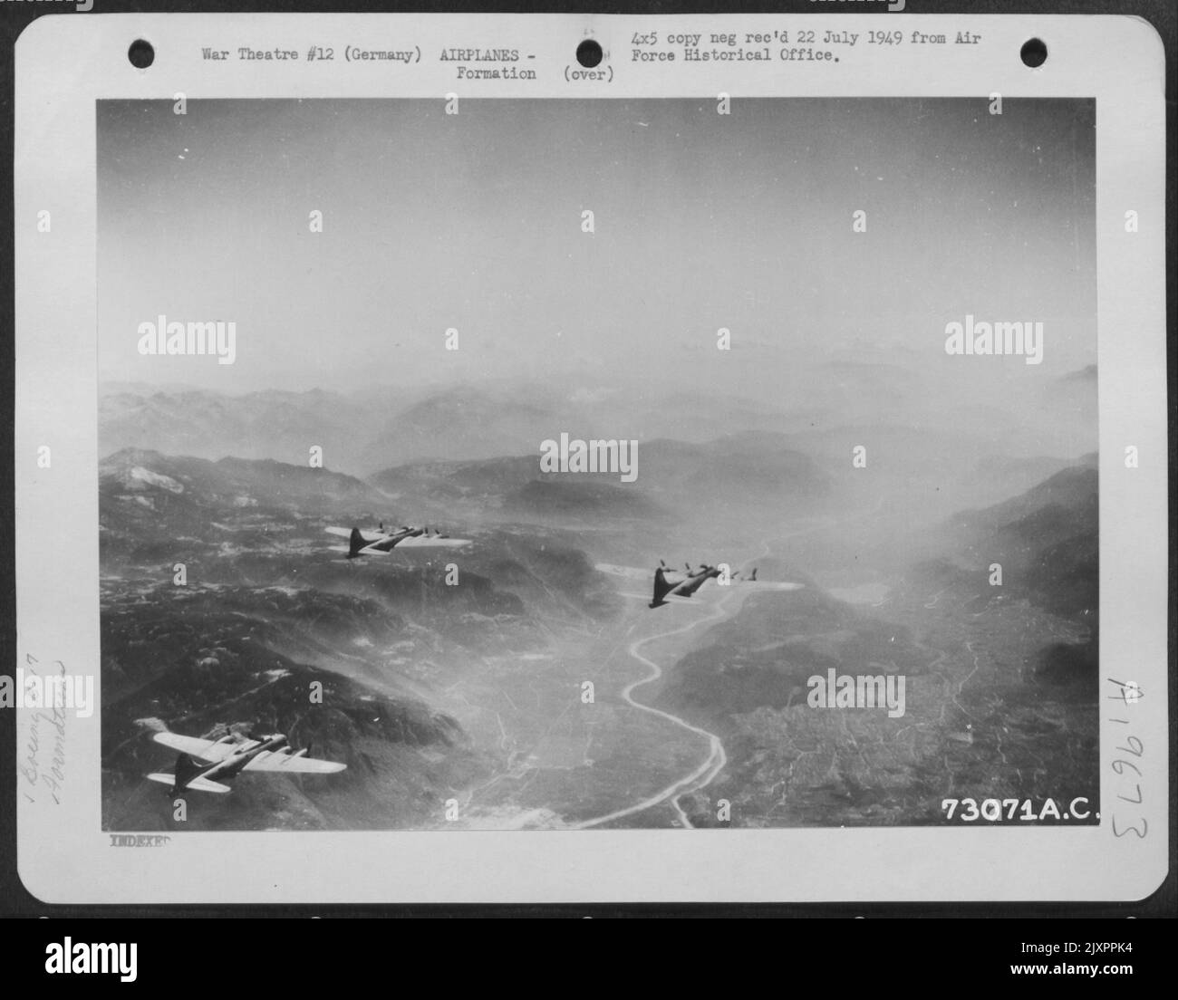 Boeing B-17 Flying Fortresses On Their Way To A Raid On Regensburg ...