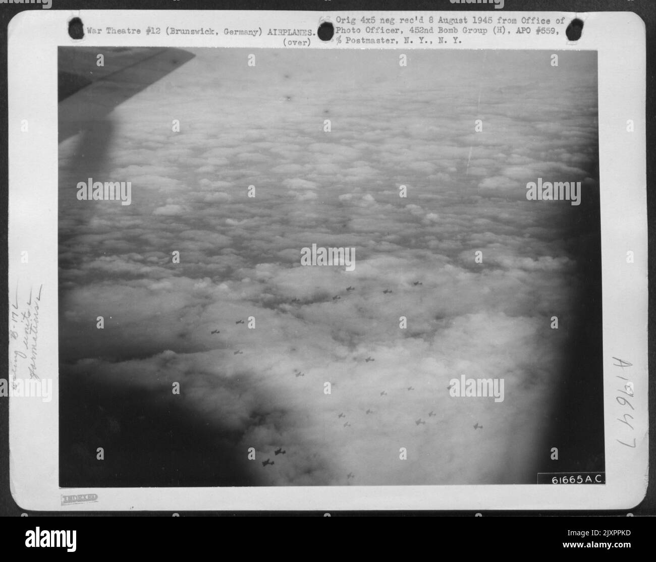 8Th Air Force Boeing B-17 Flying Fortresses Of The 452Nd Bomb Group ...
