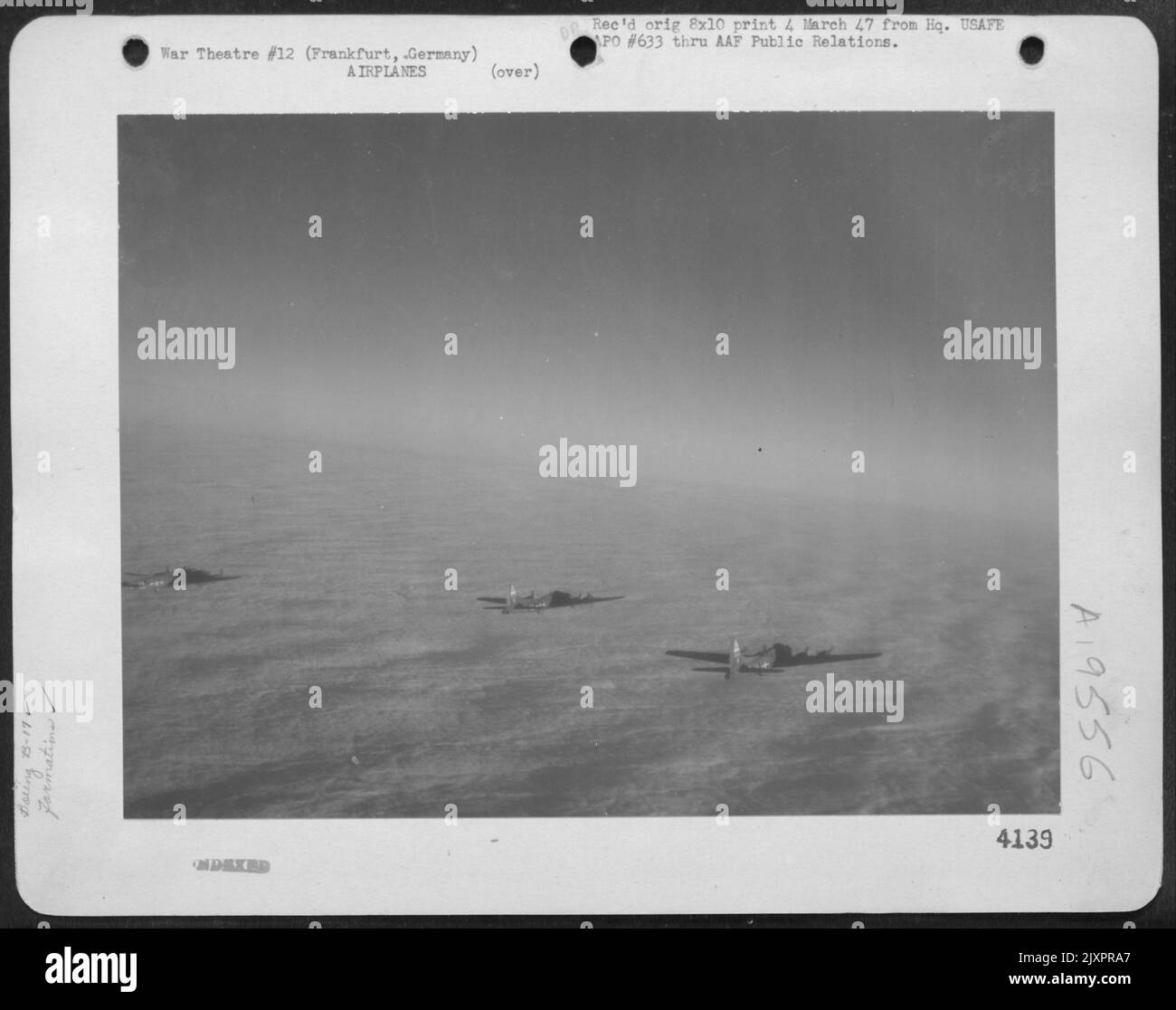 Boeing B-17 Flying Fortresses Over Frankfurt, Germany Stock Photo - Alamy