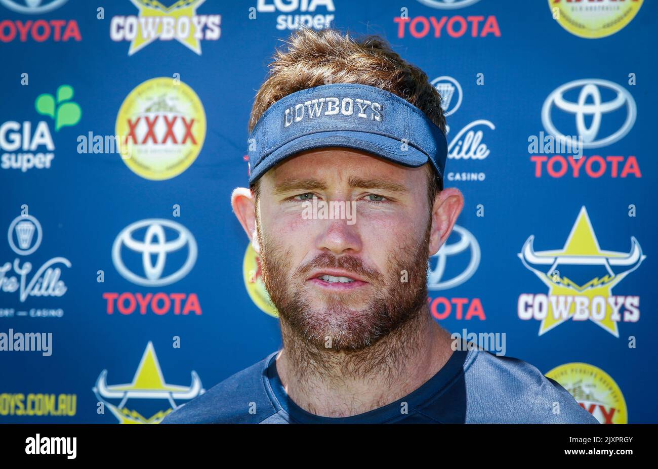 Gavin Cooper is seen at a North Queensland Cowboys pre-season training ...