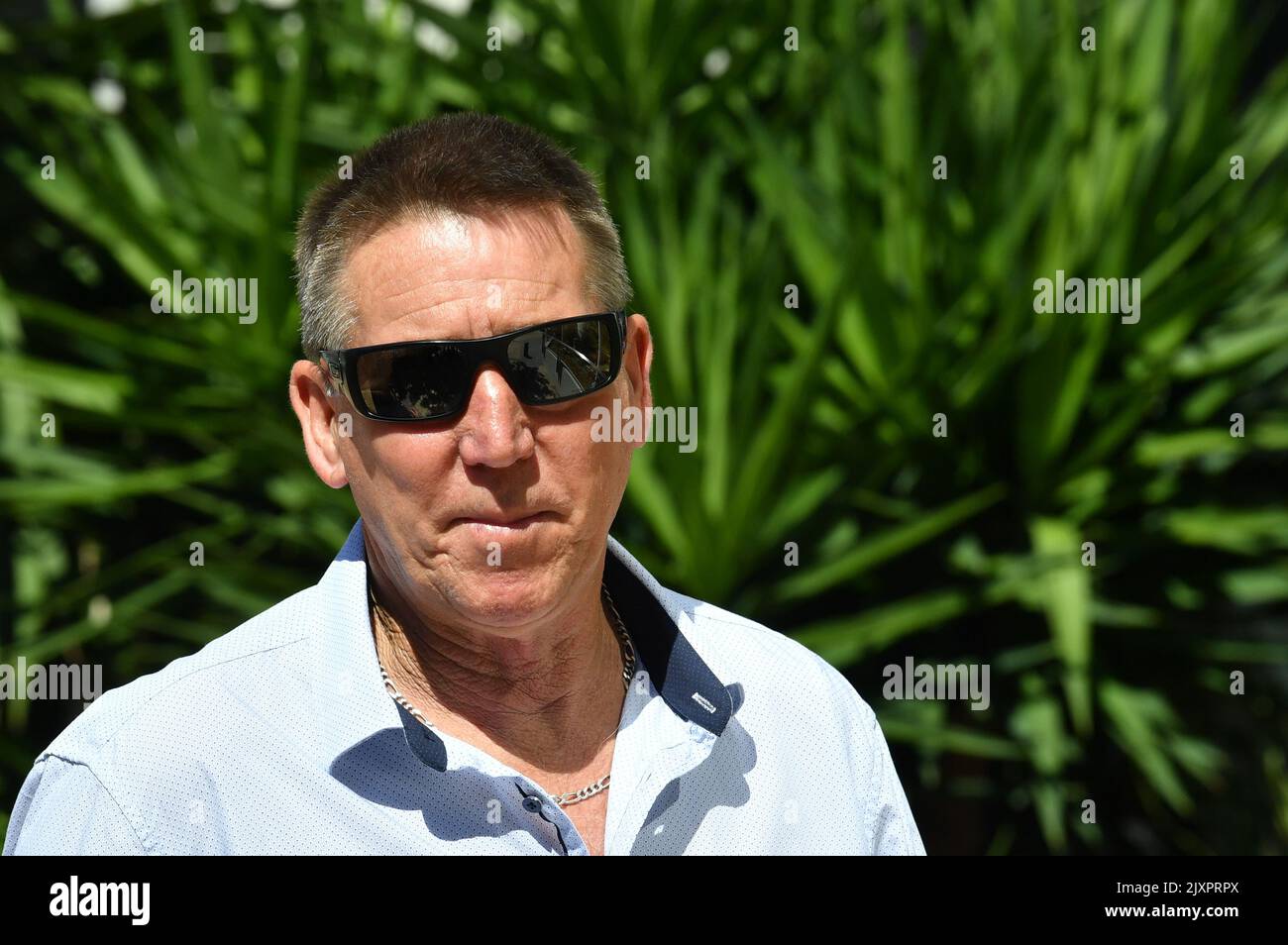 The father of Kate Goodchild and Luke Dorsett, Shayne Goodchild is seen ...