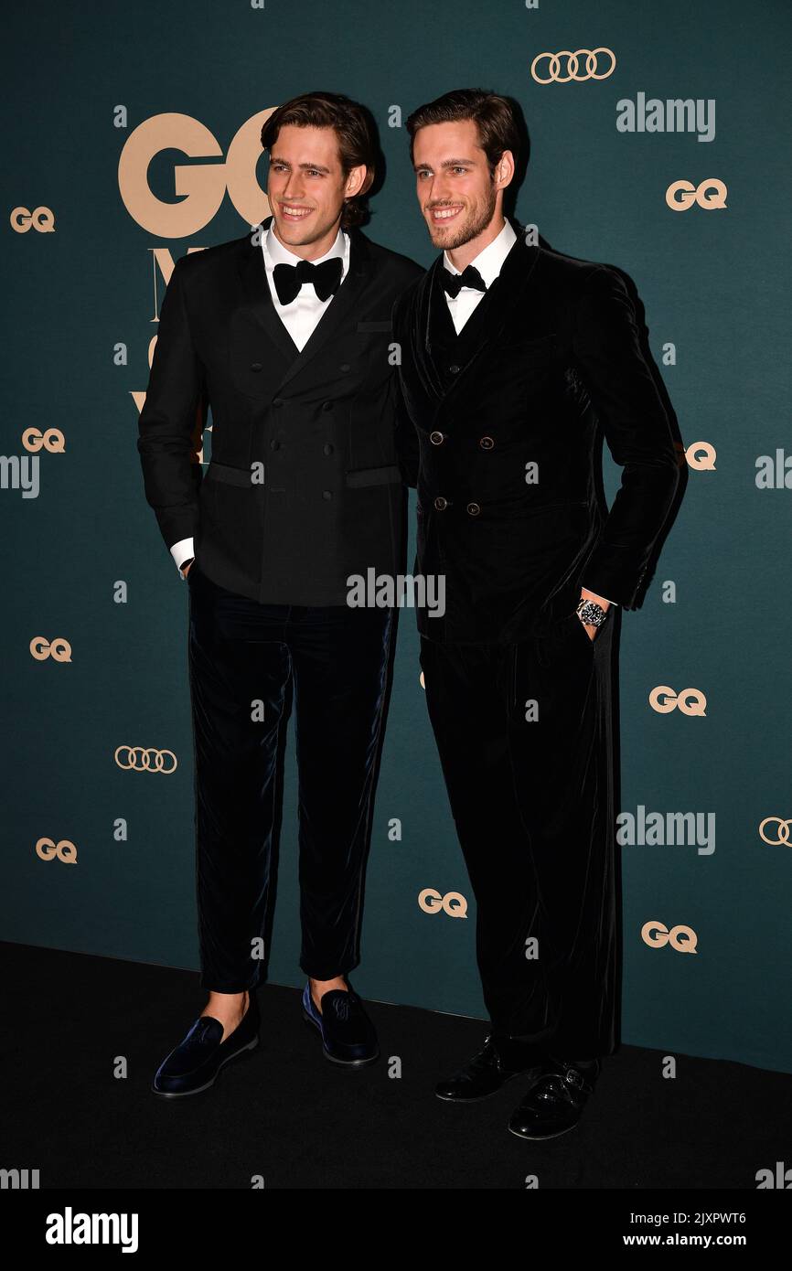 Australian twin models Zac (left) and Jordan Stenmark arrive at the ...