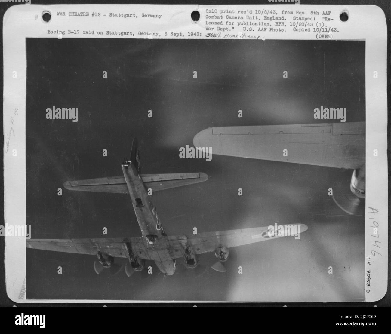 Boeing B-17 raid on Stuttgart, Germany, 6 Sept. 1943: Pictorial views ...