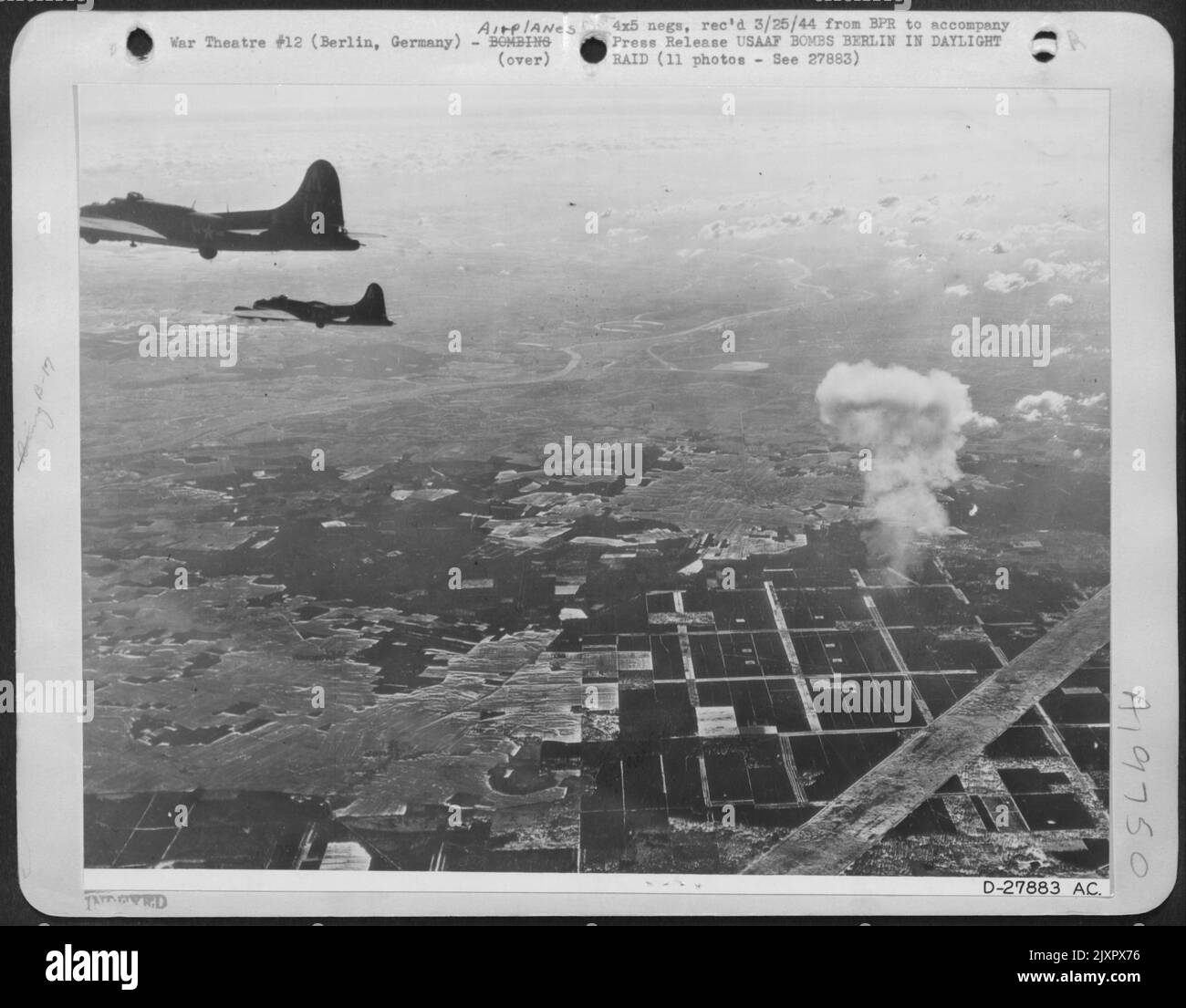 While sister ships roar on, a huge cloud of smoke is all that remains ...