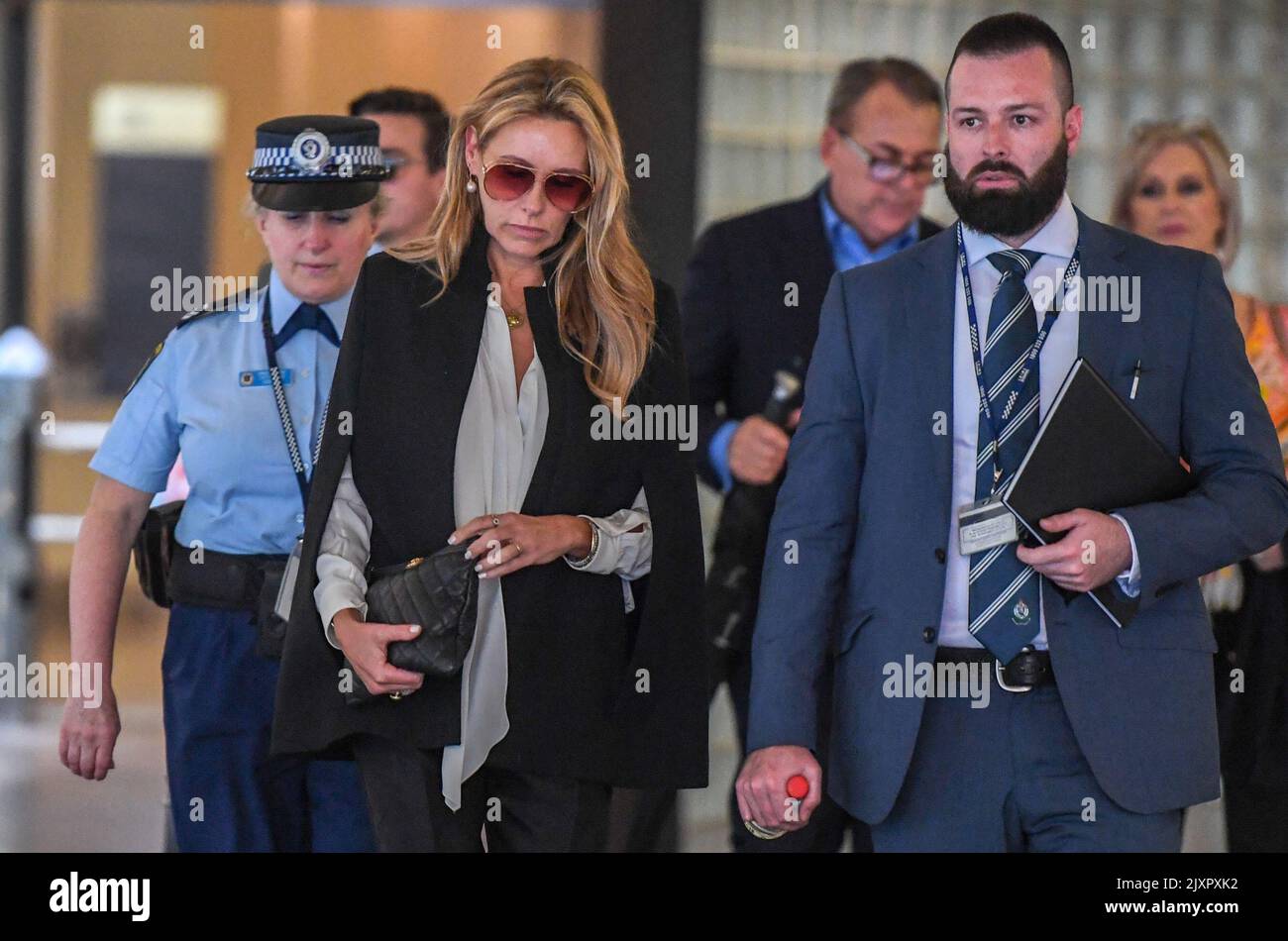 Janelle "Nellie" Tilley (centre), the former girlfriend of Phillip De ...