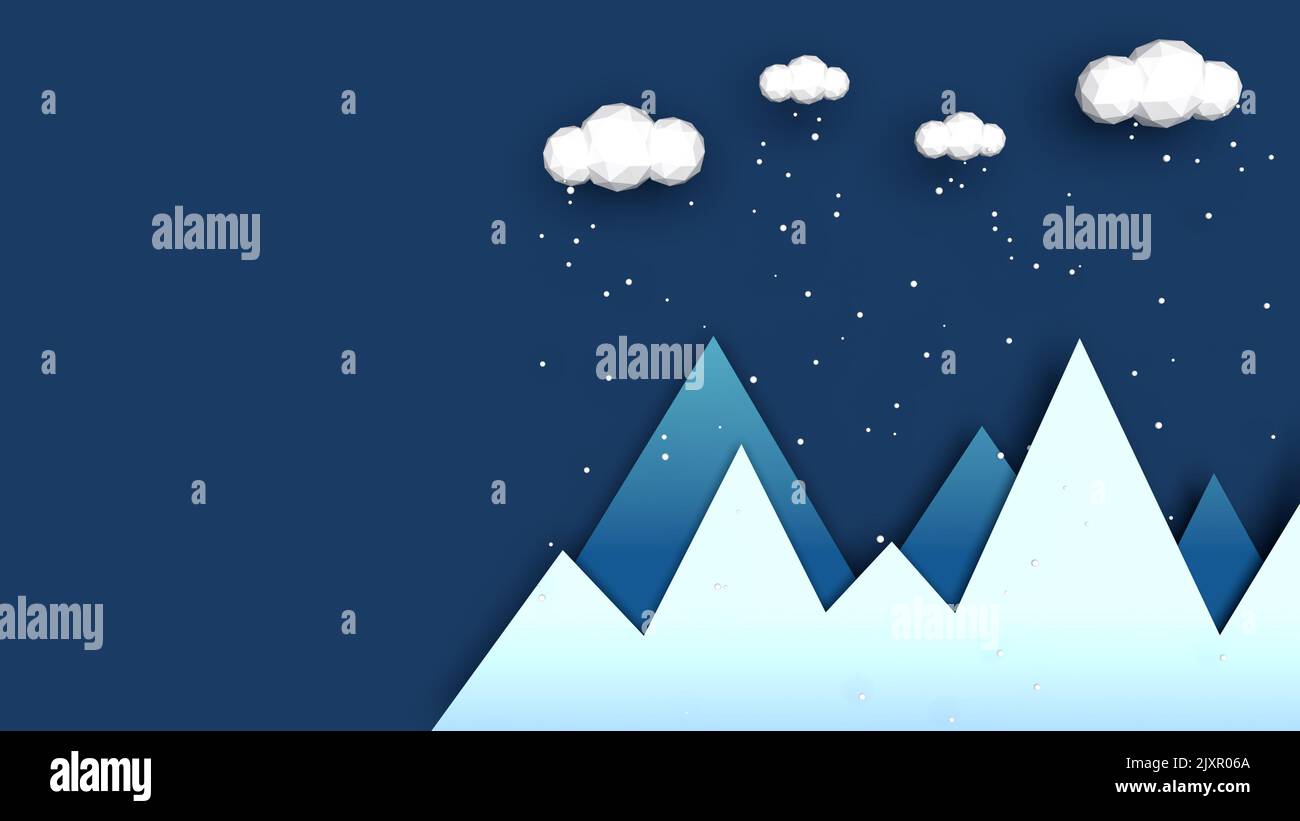 Snow mountain cartoon design hi-res stock photography and images - Alamy