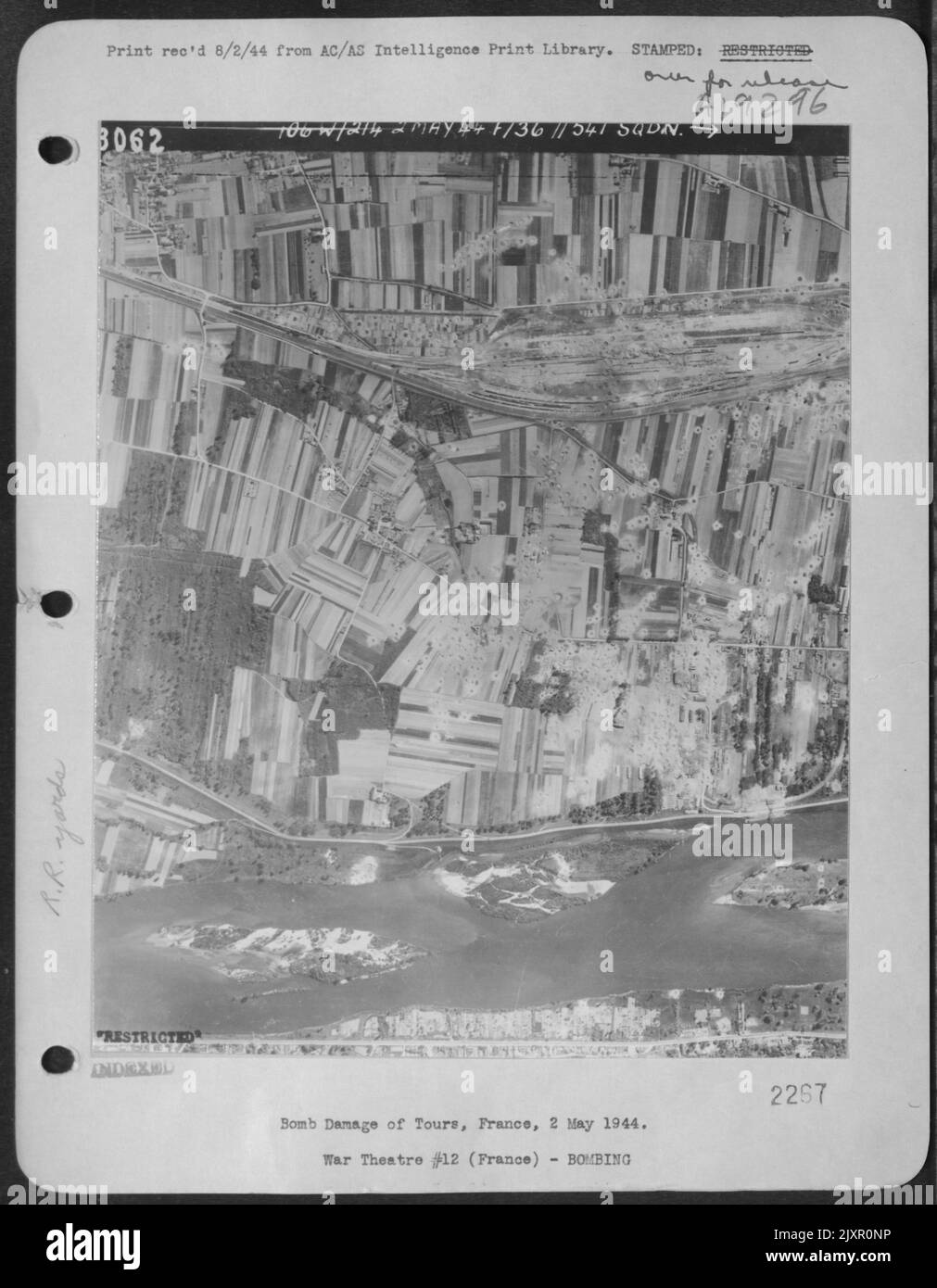 Bomb Damage Of Tours, France 2 May 1944 Stock Photo - Alamy