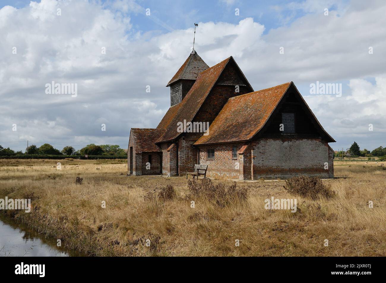 St Thomas Becket Church Romney Marsh Kent uk Stock Photo - Alamy