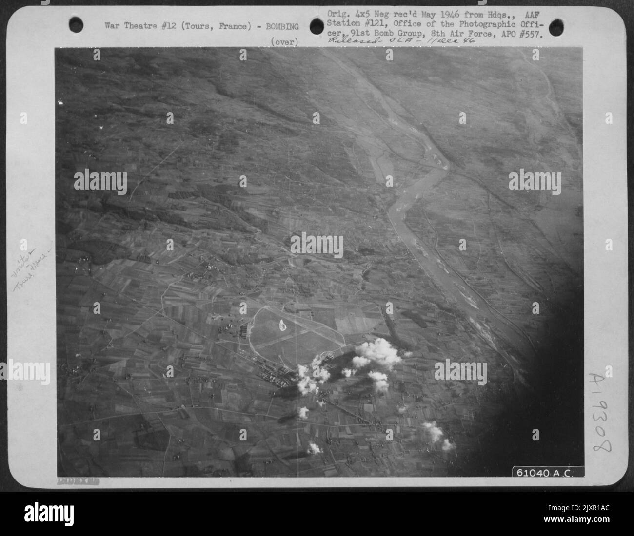 Bombs Dropped By Boeing B-17 Flying Fortresses Of The 91St Bomb Group ...