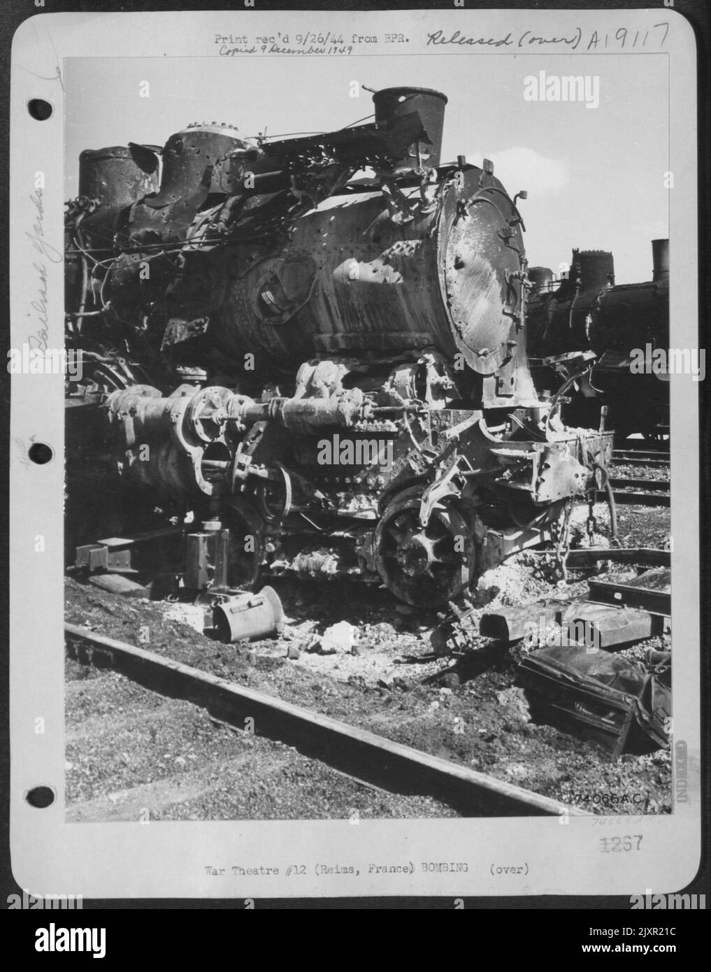 Tracks And All Are Gone This Locomotive Lies Gutted In Three Rail Yards ...