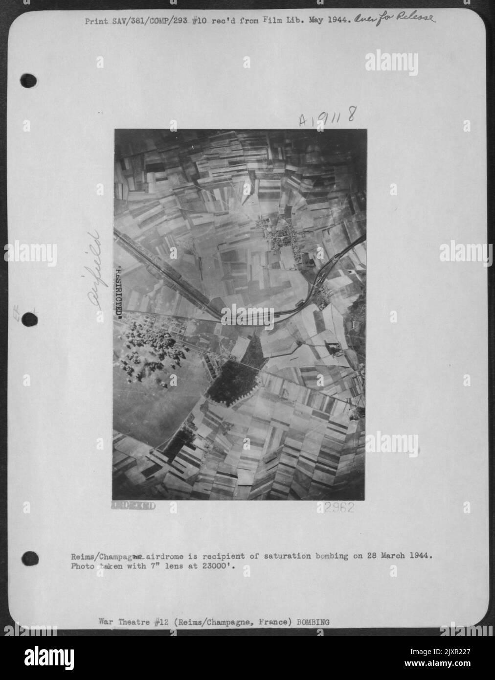 Reims/Champagne Airdrome Is Recipient Of Saturation Bombing On 28 March ...