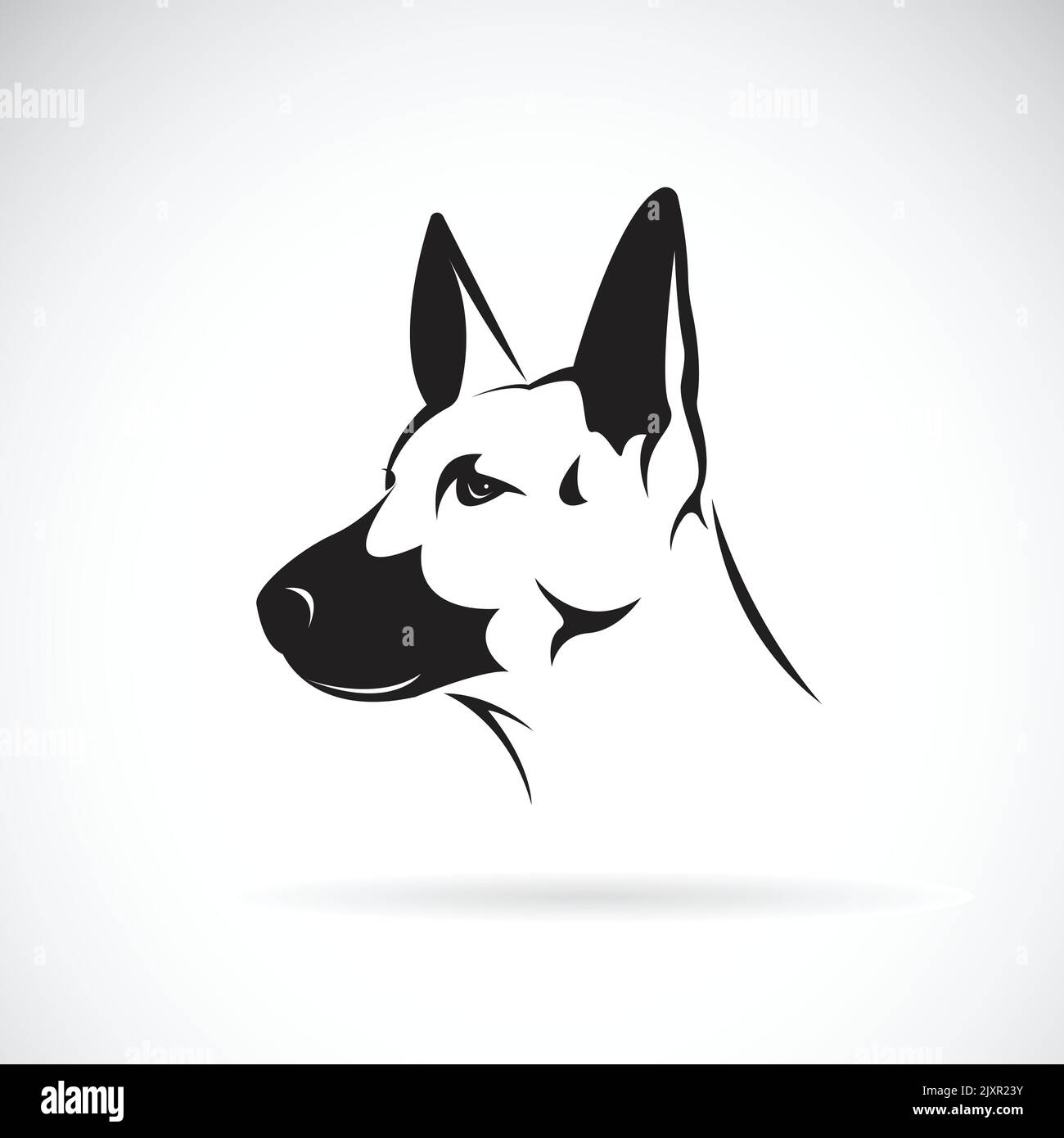 German shepherd icon on Stock Vector Images - Alamy