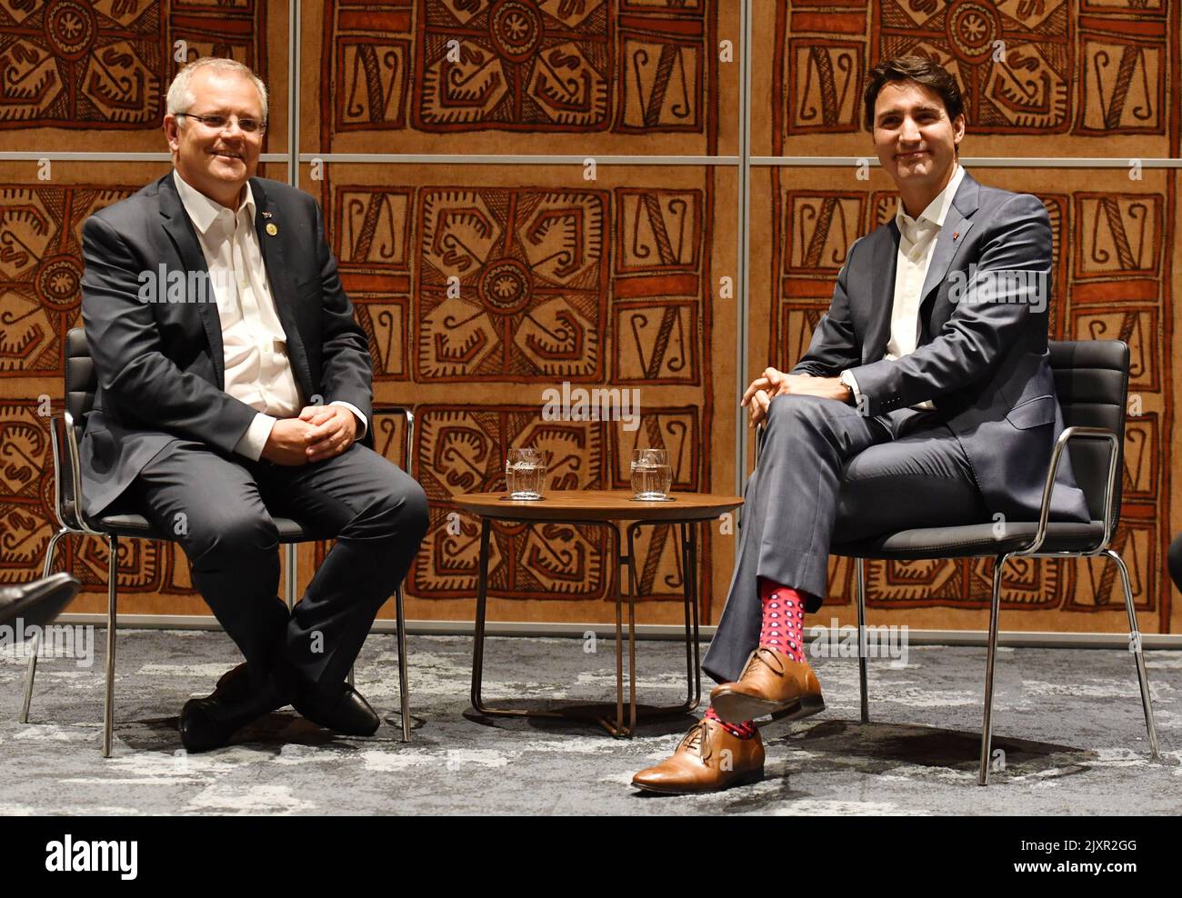 Australia's Prime Minister Scott Morrison and Canada's Prime Minister ...