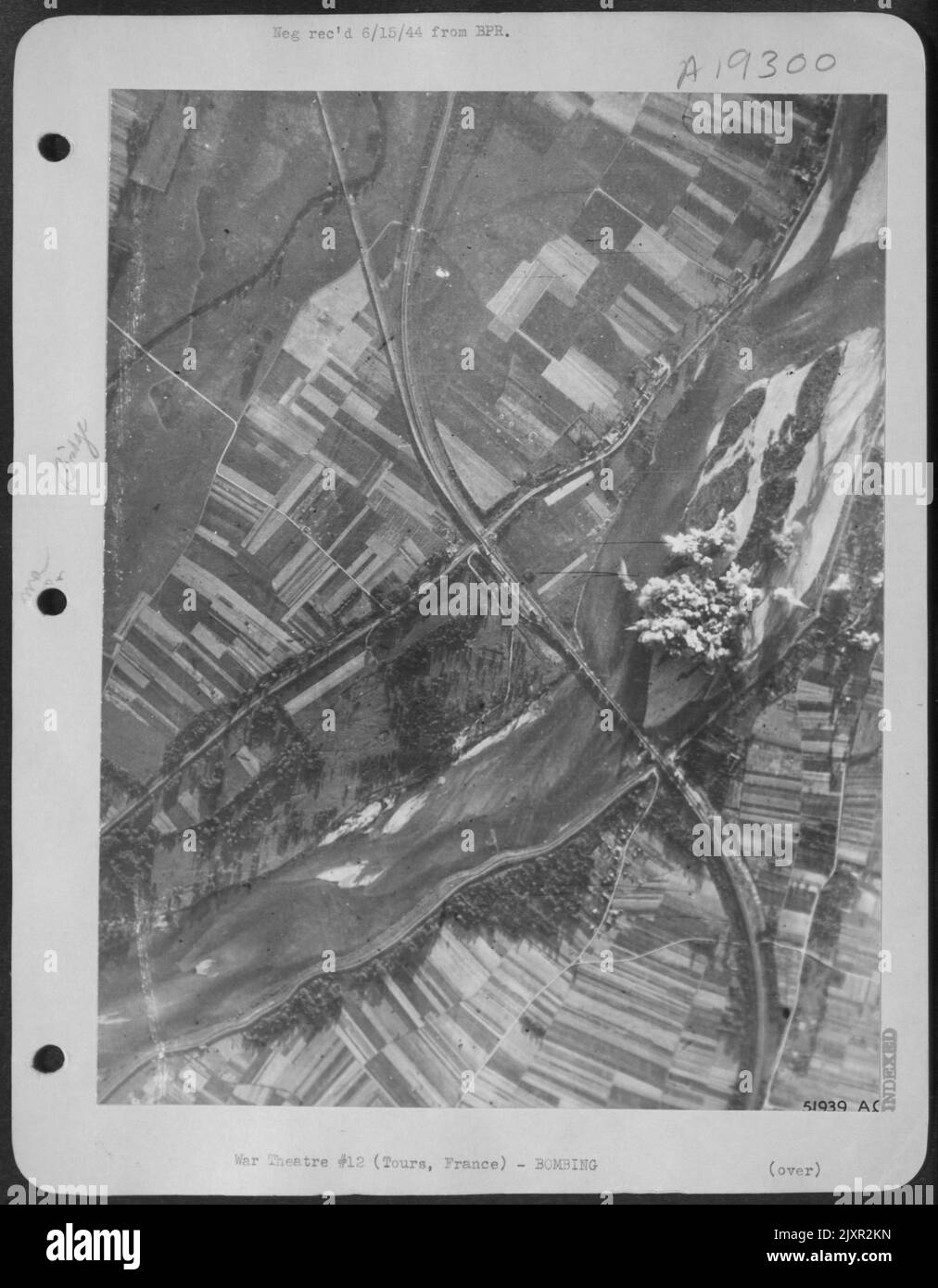 Bombing of Tours, France, 8 June 44. Minutes after this picture was ...