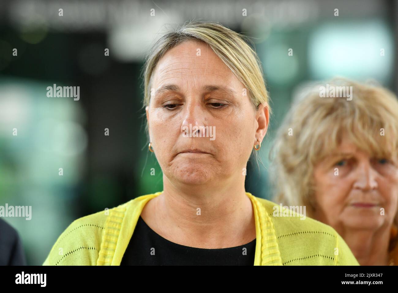 Linda Mason, the sister of victim Annette Mason is seen during a media ...