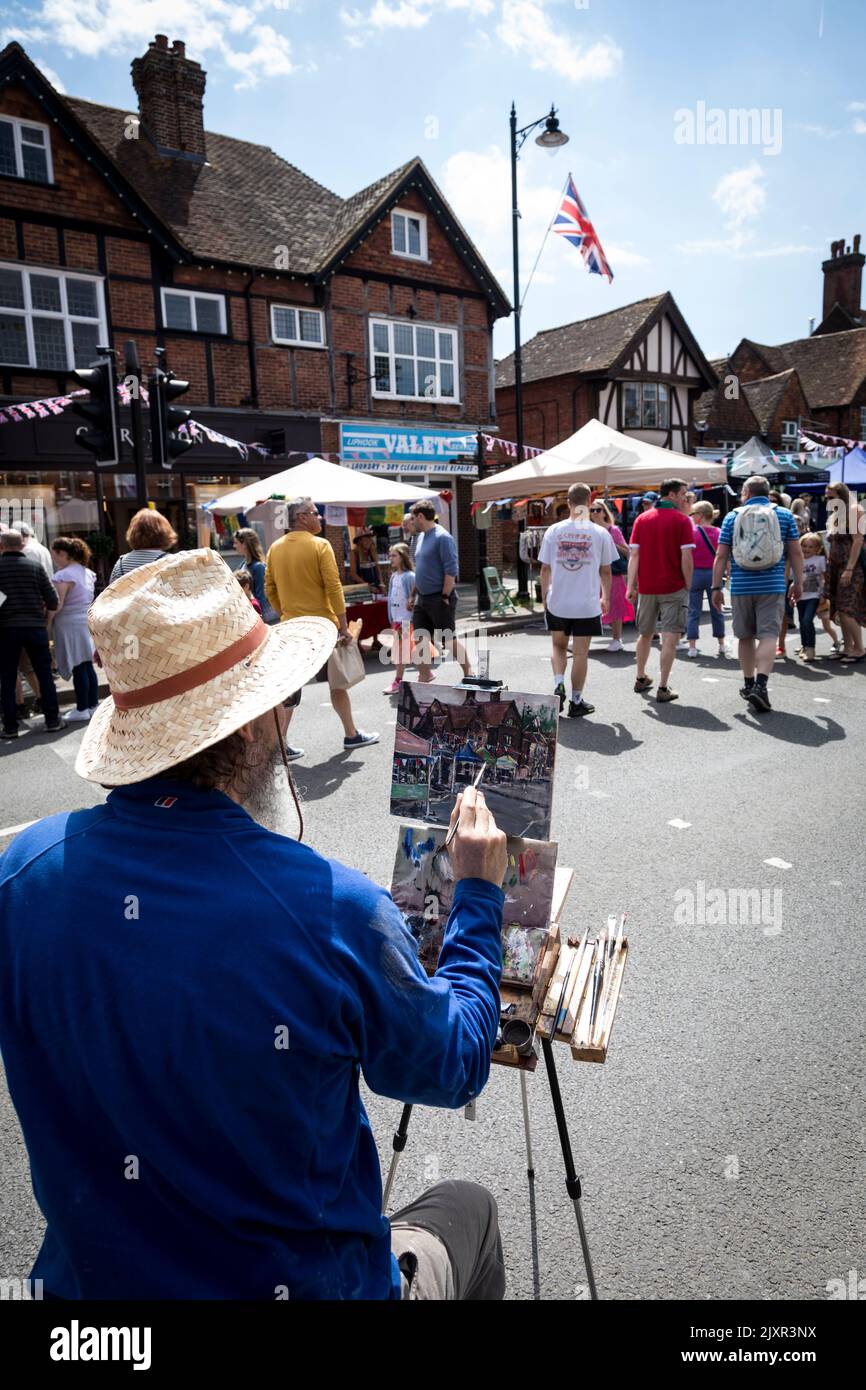 Painter stalls hi-res stock photography and images - Alamy