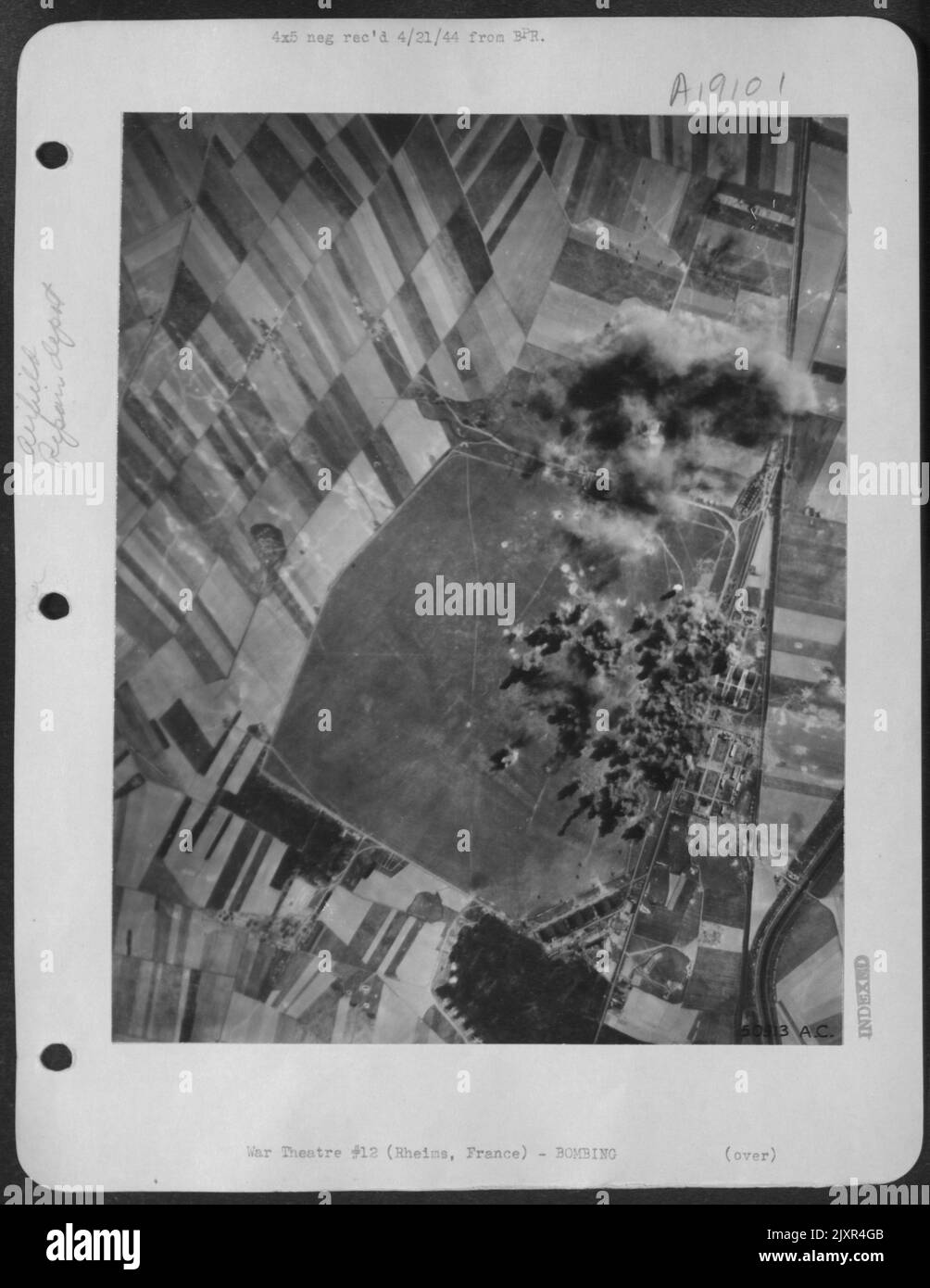 Under this American made smoke screen lies the JU 88 repair base and ...